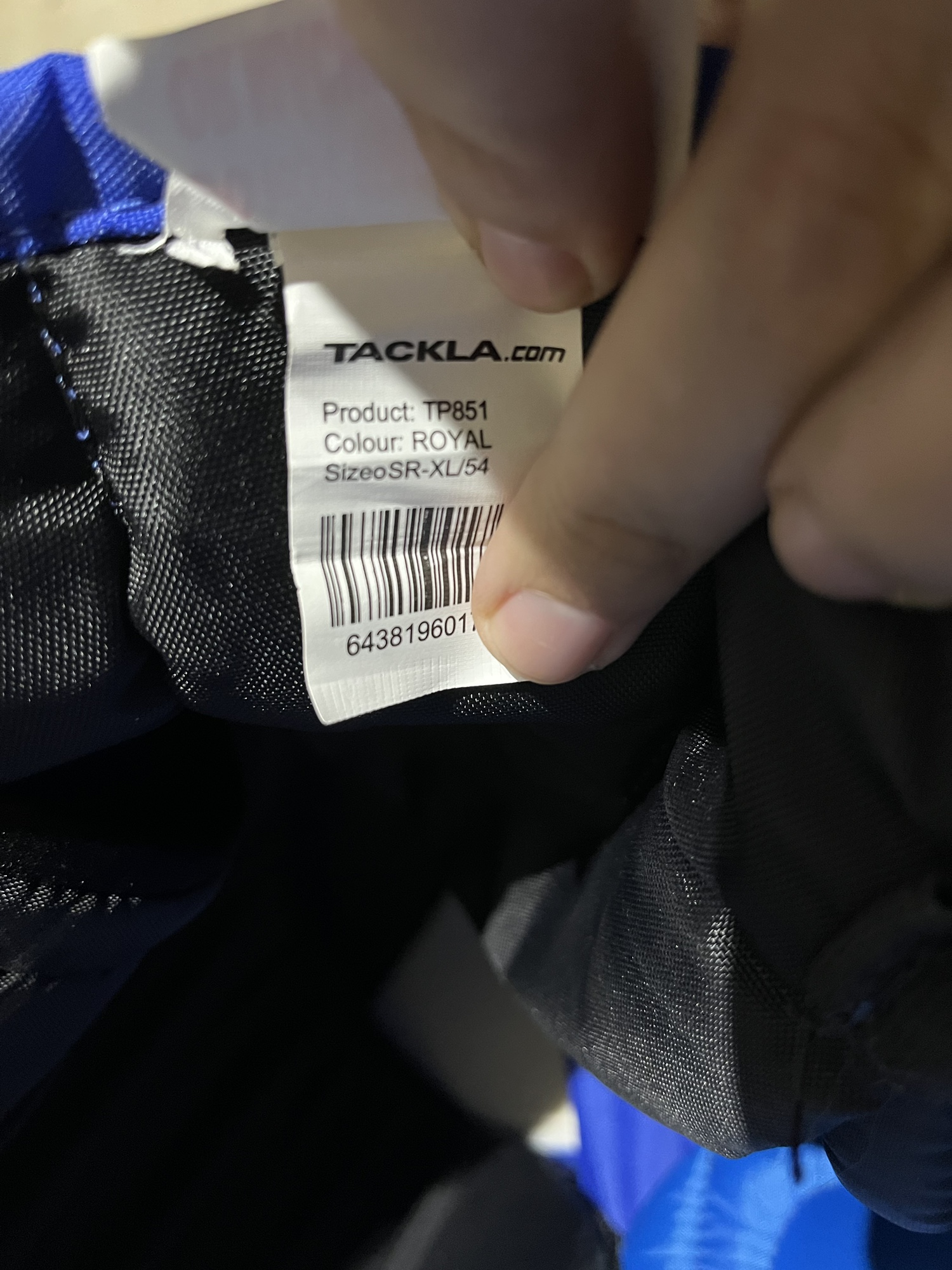 Senior XL Tackla Force 851 Hockey Pants Royal Blue Breezers Used Once ...