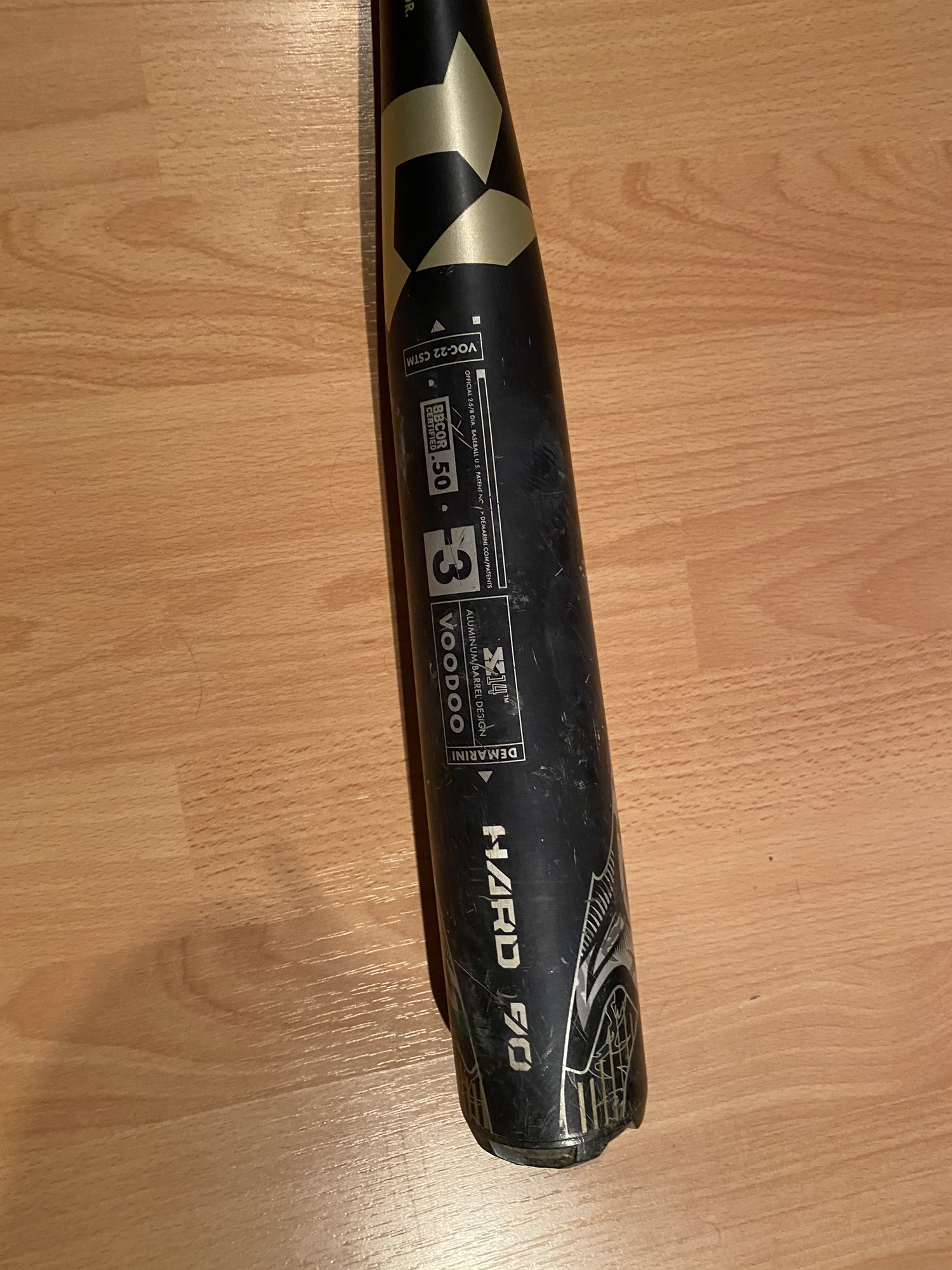 2022 DeMarini (-3) 33" Voodoo One Bat Custom Midnight Blue Color ...