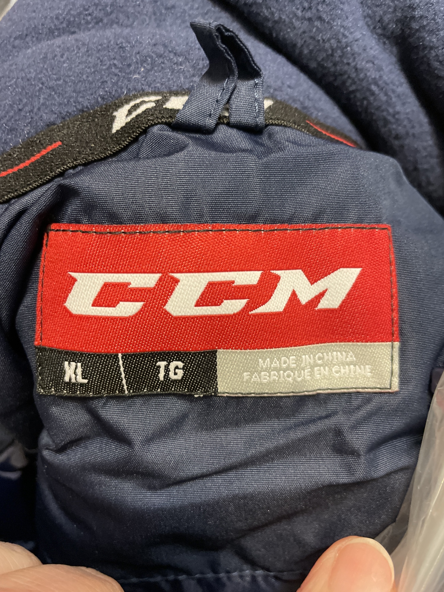 NEW CCM Team Winter Jacket, Navy Blue, Sr. XL | SidelineSwap