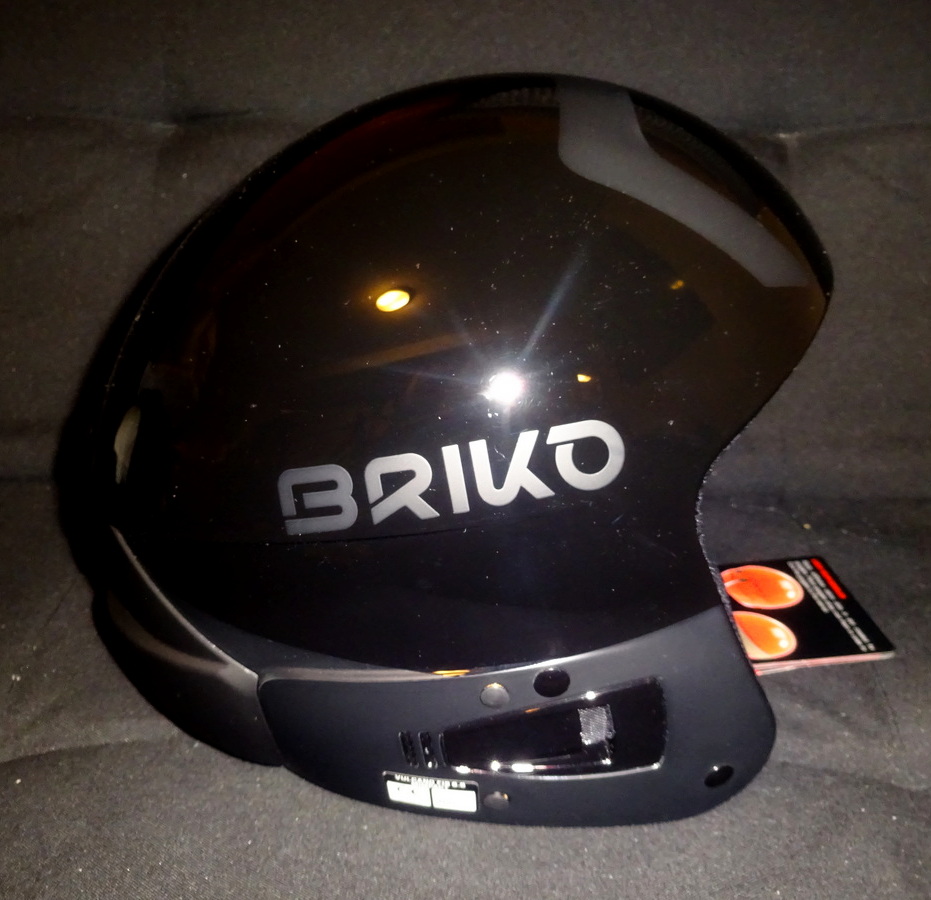 Briko Vulcano FLUID Ski Race Helmet Black FIS Approved 6.8 FIS Size ...