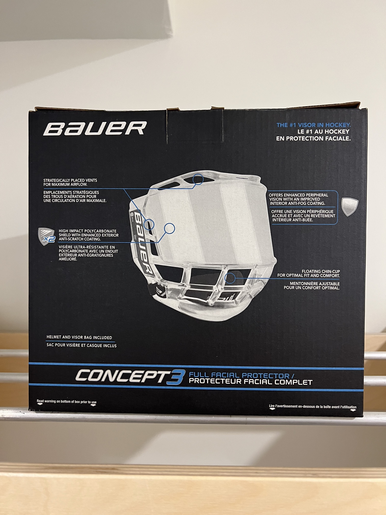New Large Bauer Concept 3 Full Shield | SidelineSwap
