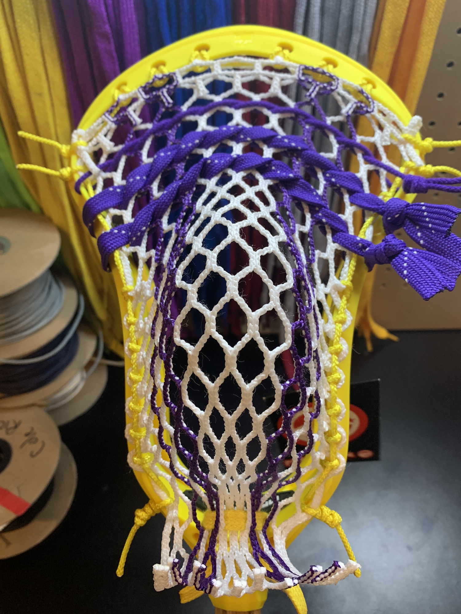 NEW Custom Strung Maverik Optik U Mens Lacrosse Stick Head W/ Semi-soft ...