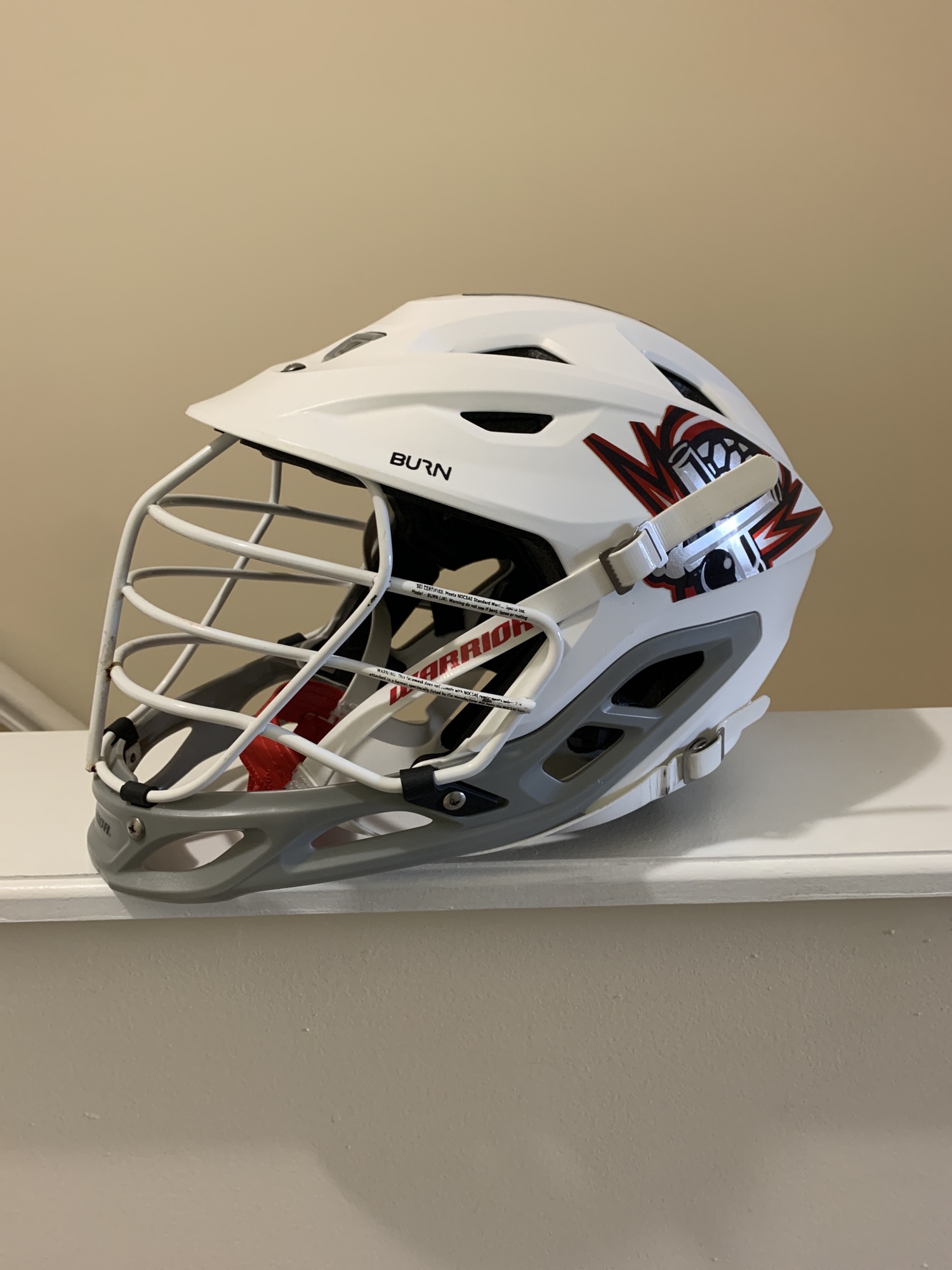 2022 GAME WORN BRODIE MERRIL PLL CANNONS HELMET | SidelineSwap