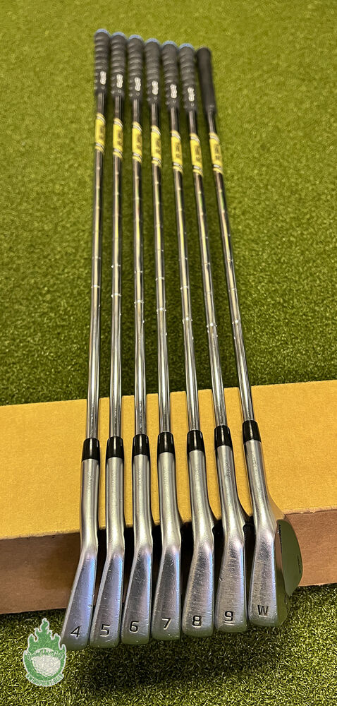 RH Ping Blue Dot Blueprint Forged Irons 4-PW TI X100 X-Stiff Steel Golf ...