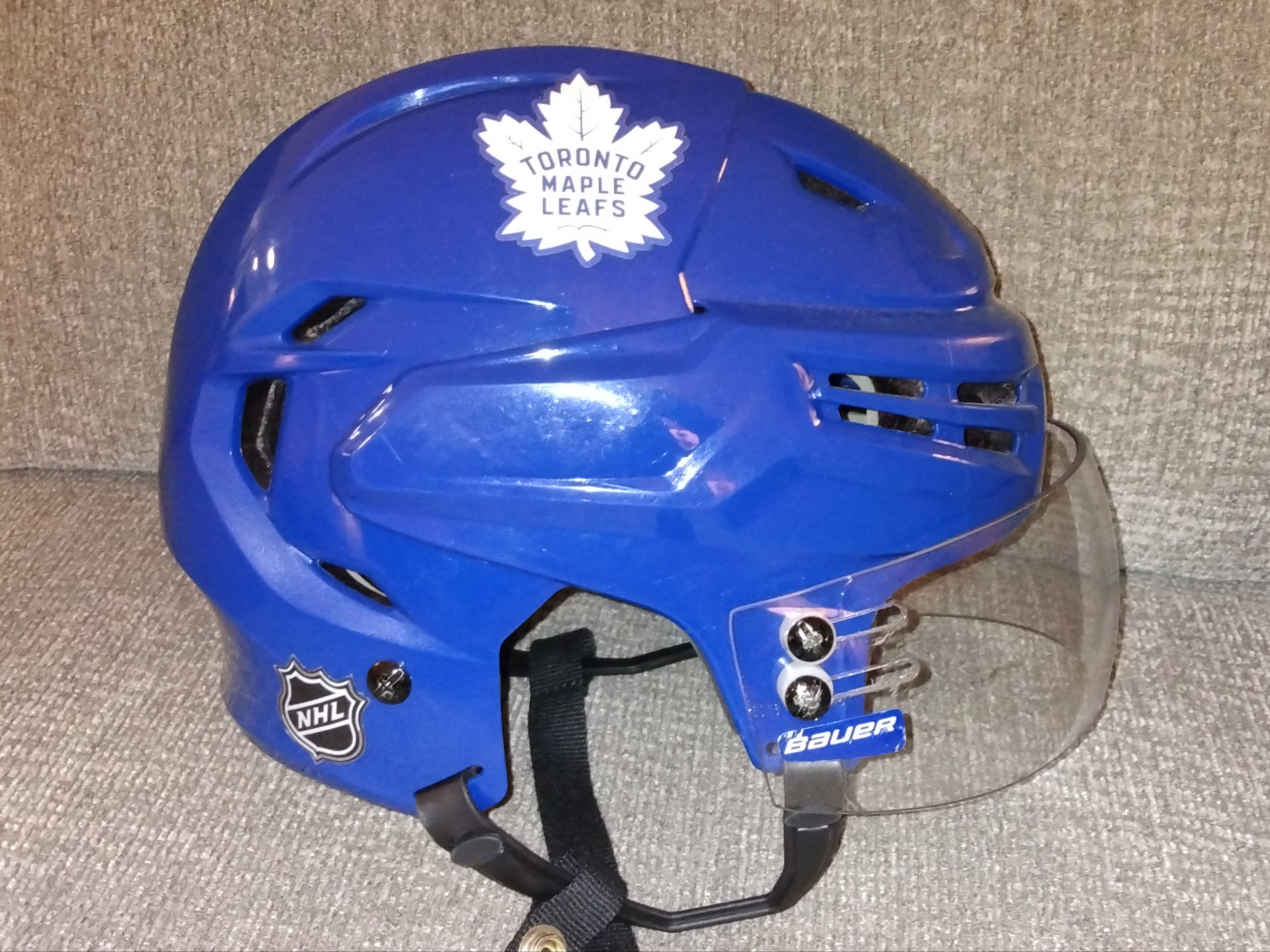 Toronto Maple Leafs Stock Medium Bauer Re-Akt Pro Helmet, Auston ...