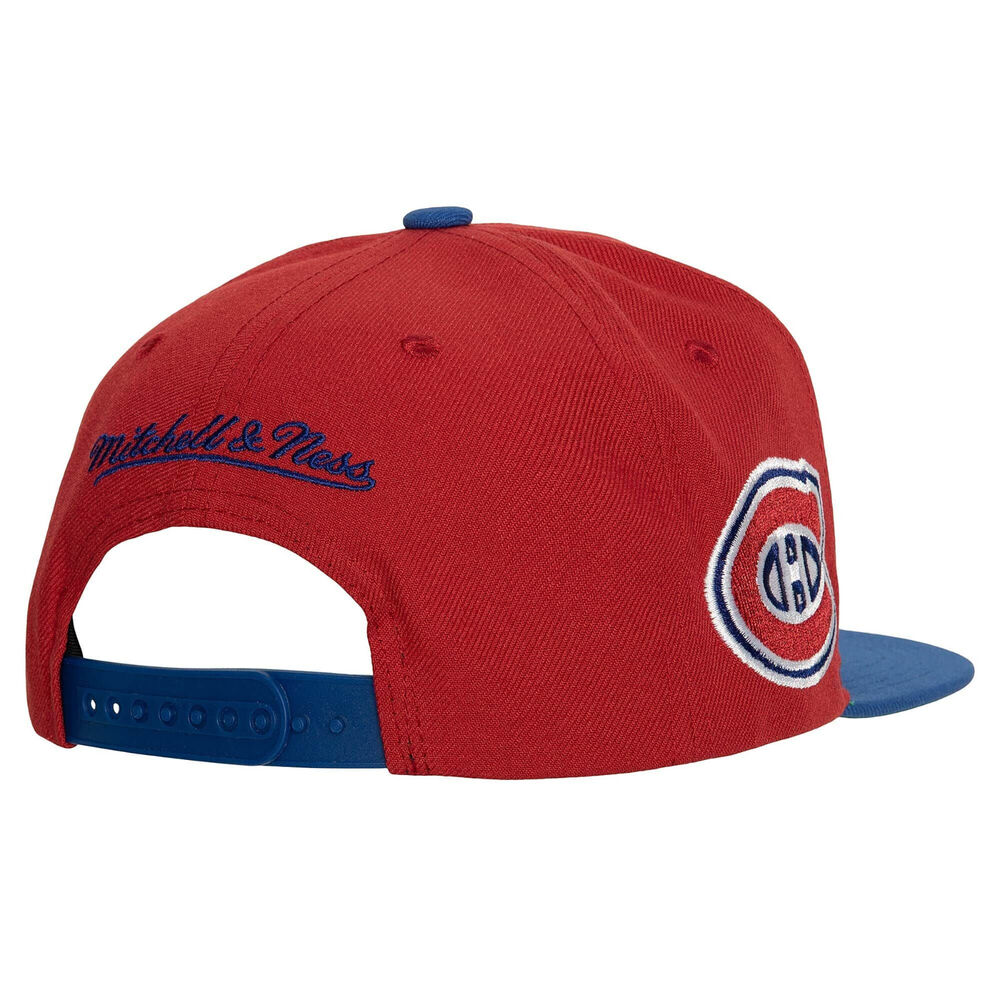 Montreal Canadiens Habs Mitchell & Ness NHL Vintage Script Snapback Hat ...