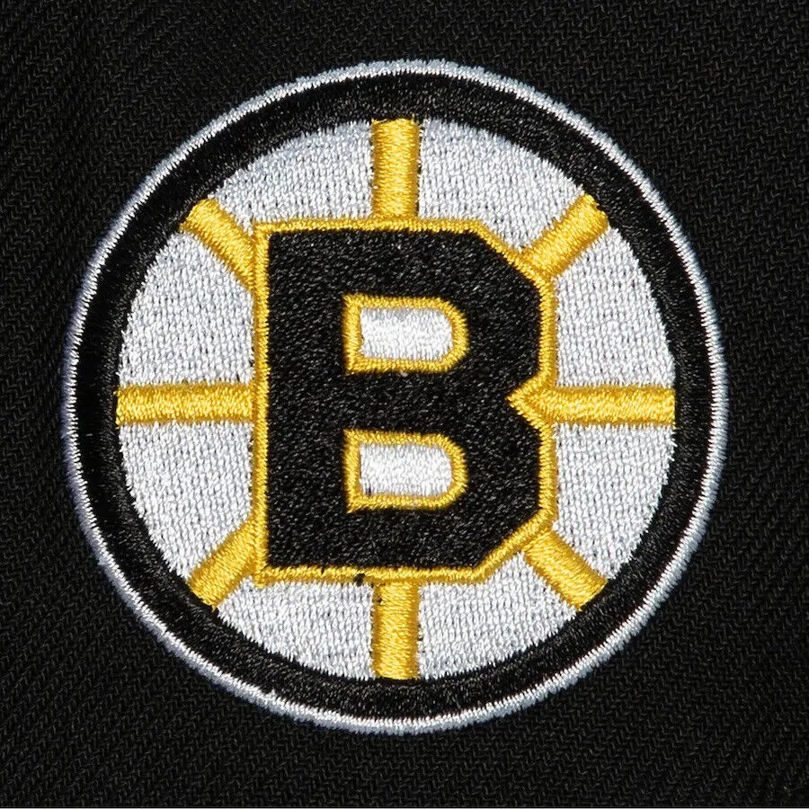 Boston Bruins Mitchell & Ness NHL Vintage Script Snapback Hat Cap ...