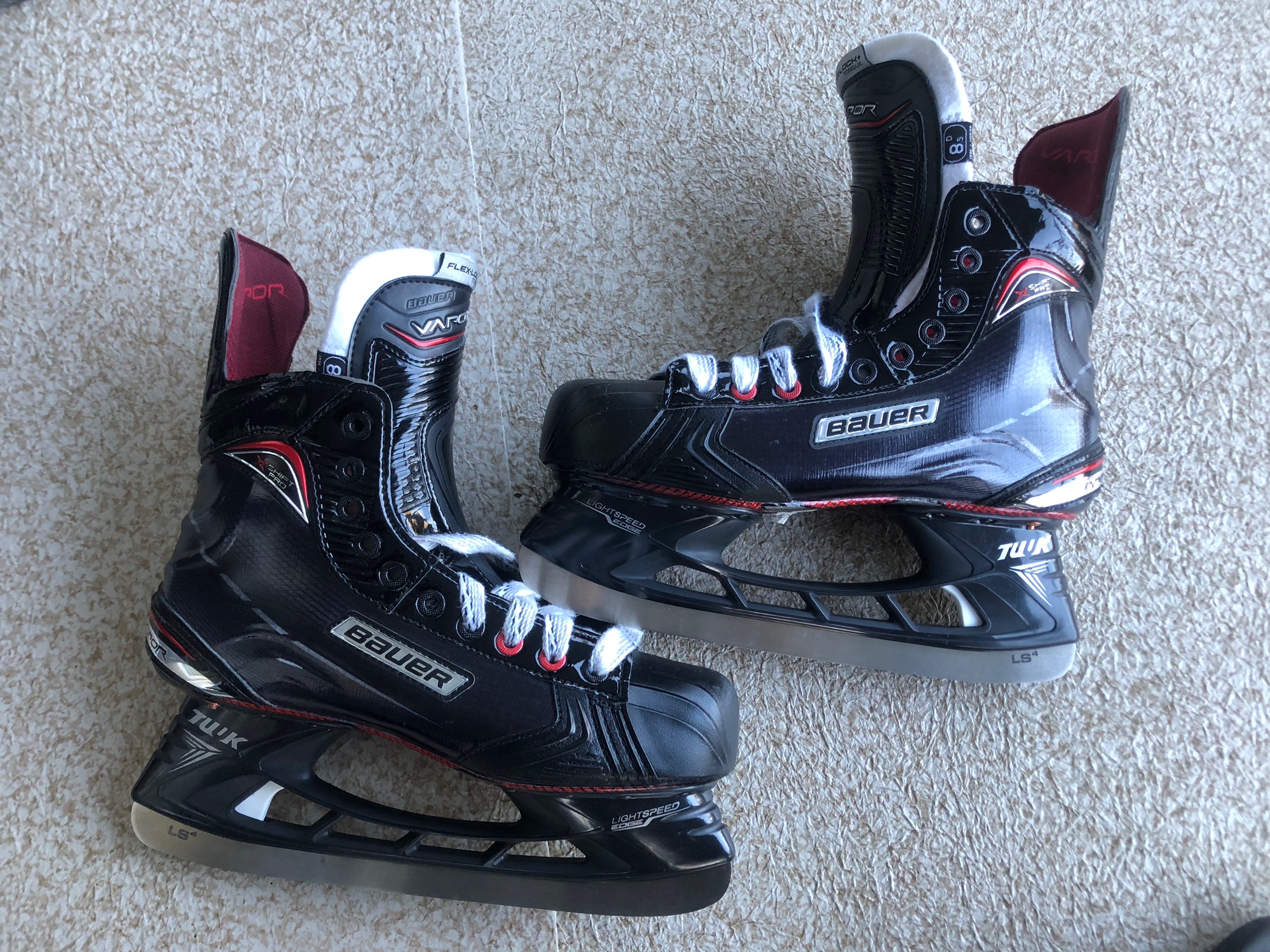 New Senior Bauer Vapor X Shift Pro Hockey Skates Regular Width Size 8.5 ...