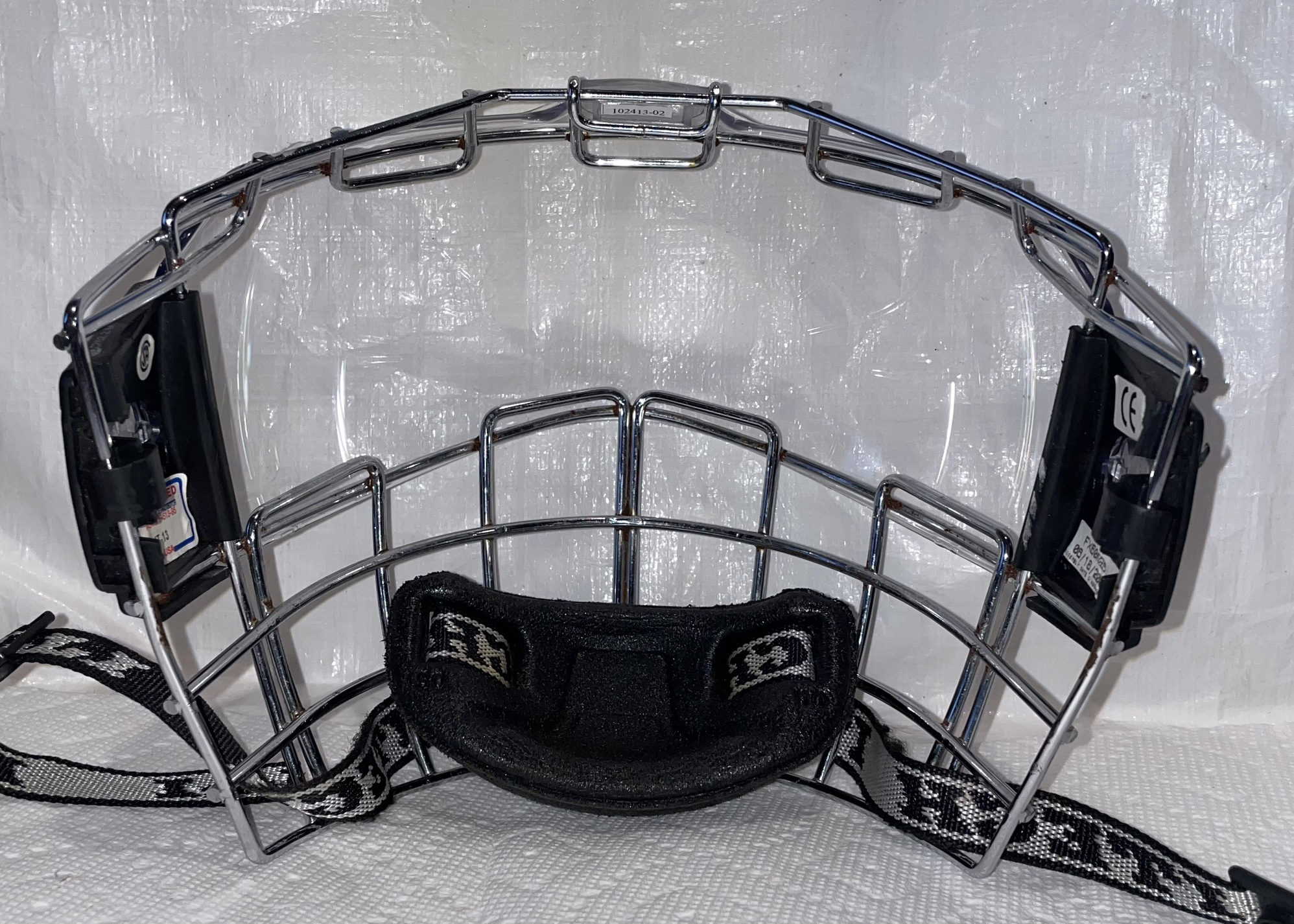 Retro Itech FX-50 Chrome Visor Cage - Senior, New Lens | SidelineSwap
