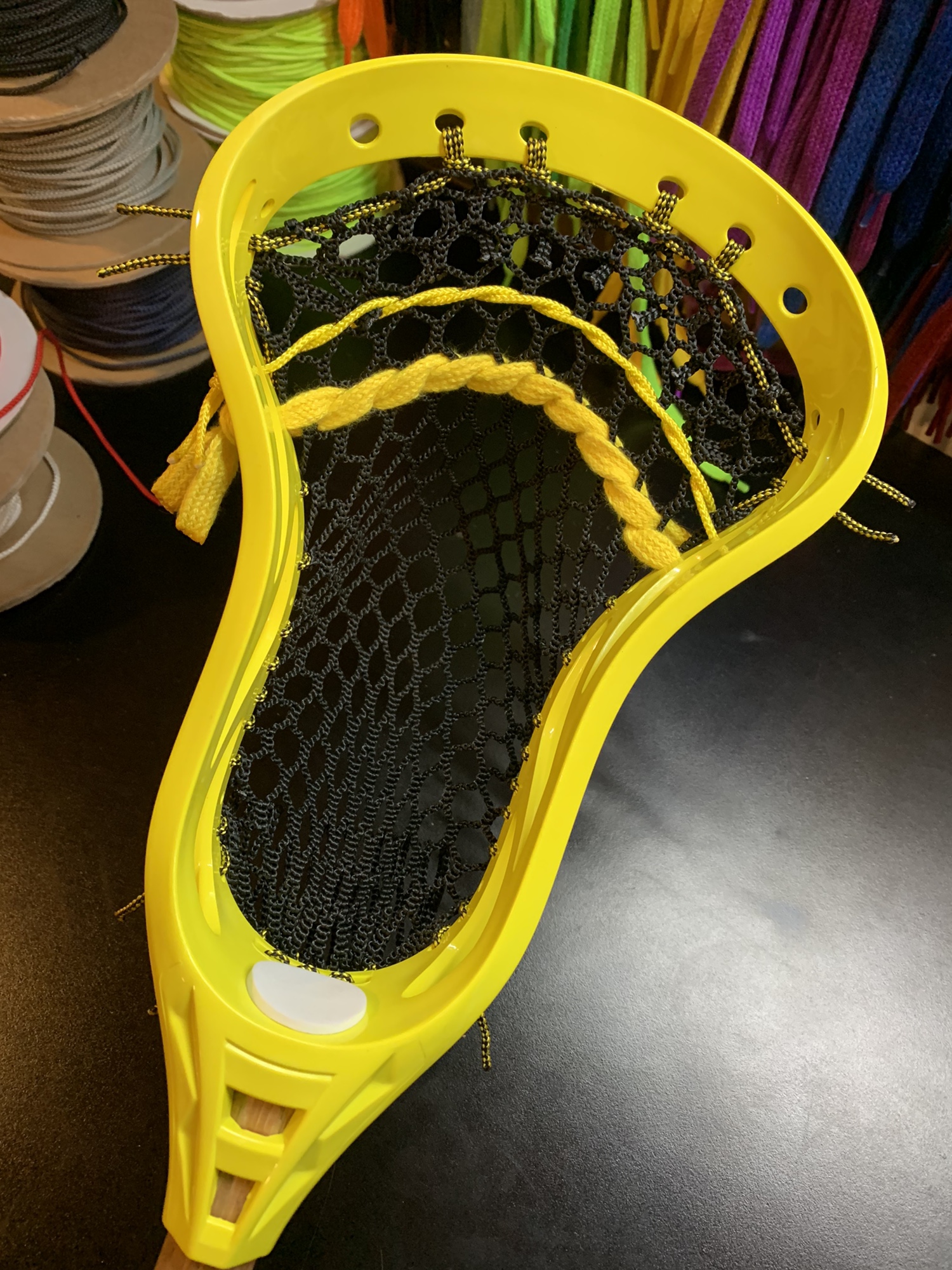 New Lacrosse Head CUSTOM Strung With Semi-soft Mesh & Mid Pocket ...
