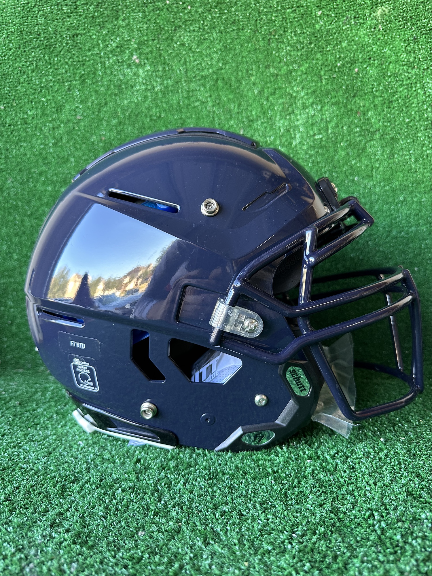 Adult Extra Large(XL) - Schutt F7 VTD Football Helmet - Navy Blue ...