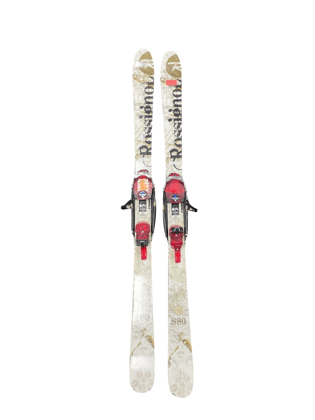 Used Rossignol S80 W Telemark Bindings 166 Cm Men's Downhill Ski Combo ...