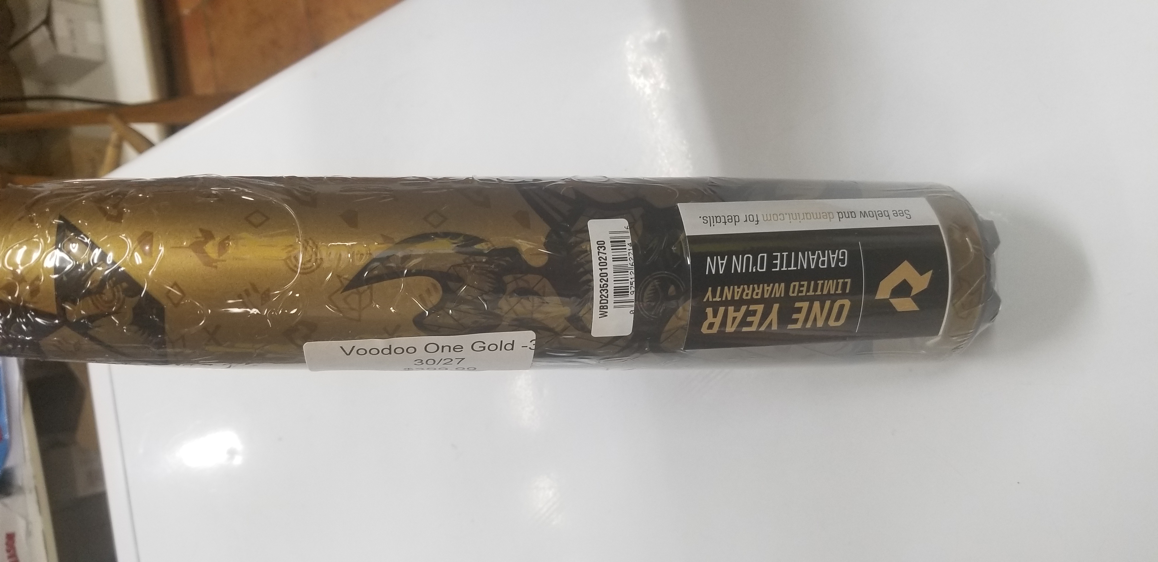 New 2023 DeMarini Voodoo One Gold BBCOR (-3) | SidelineSwap