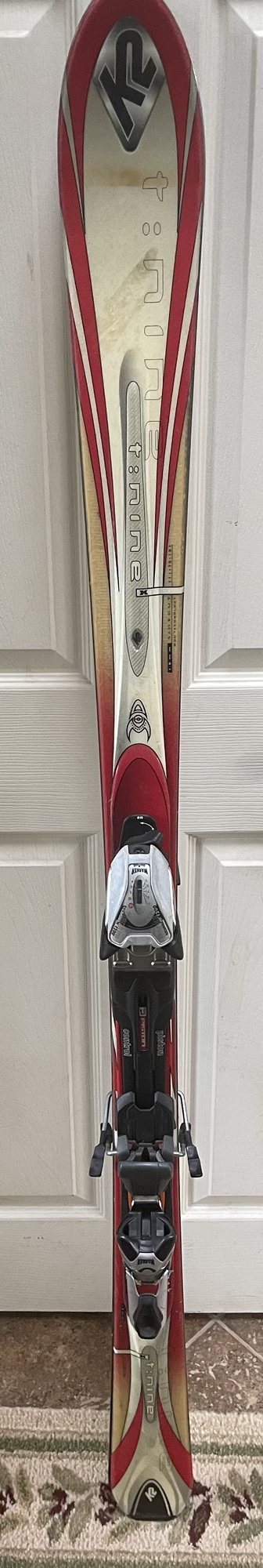 K2 T:Nine 160 cm skis with bindings | SidelineSwap