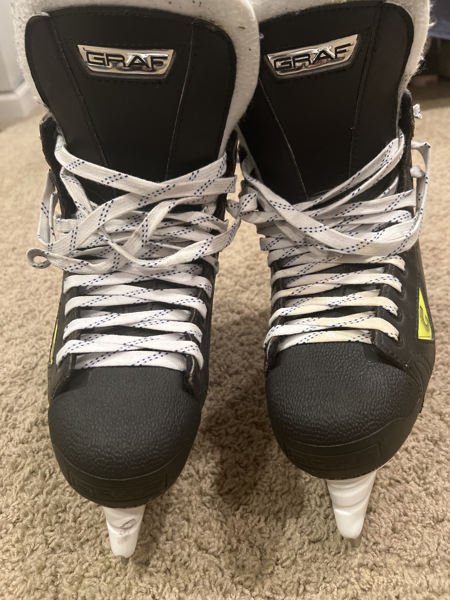 New Graf Wide Width Pro Stock Size 10 Supra 705 Hockey Skates ...