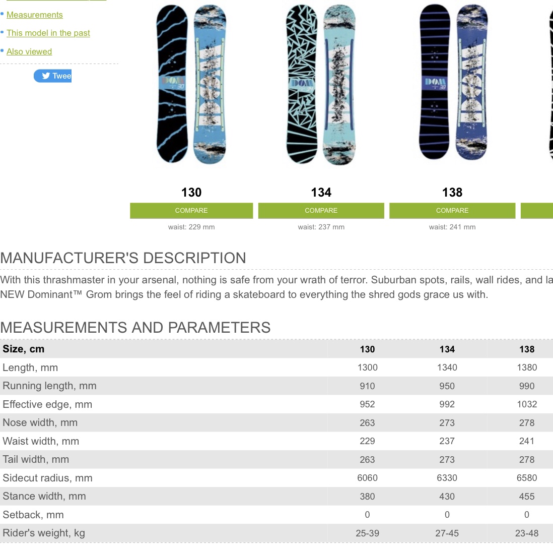 Burton Dom Grom With Bindings Soft Flex True Twin Snowboard 138cm ...