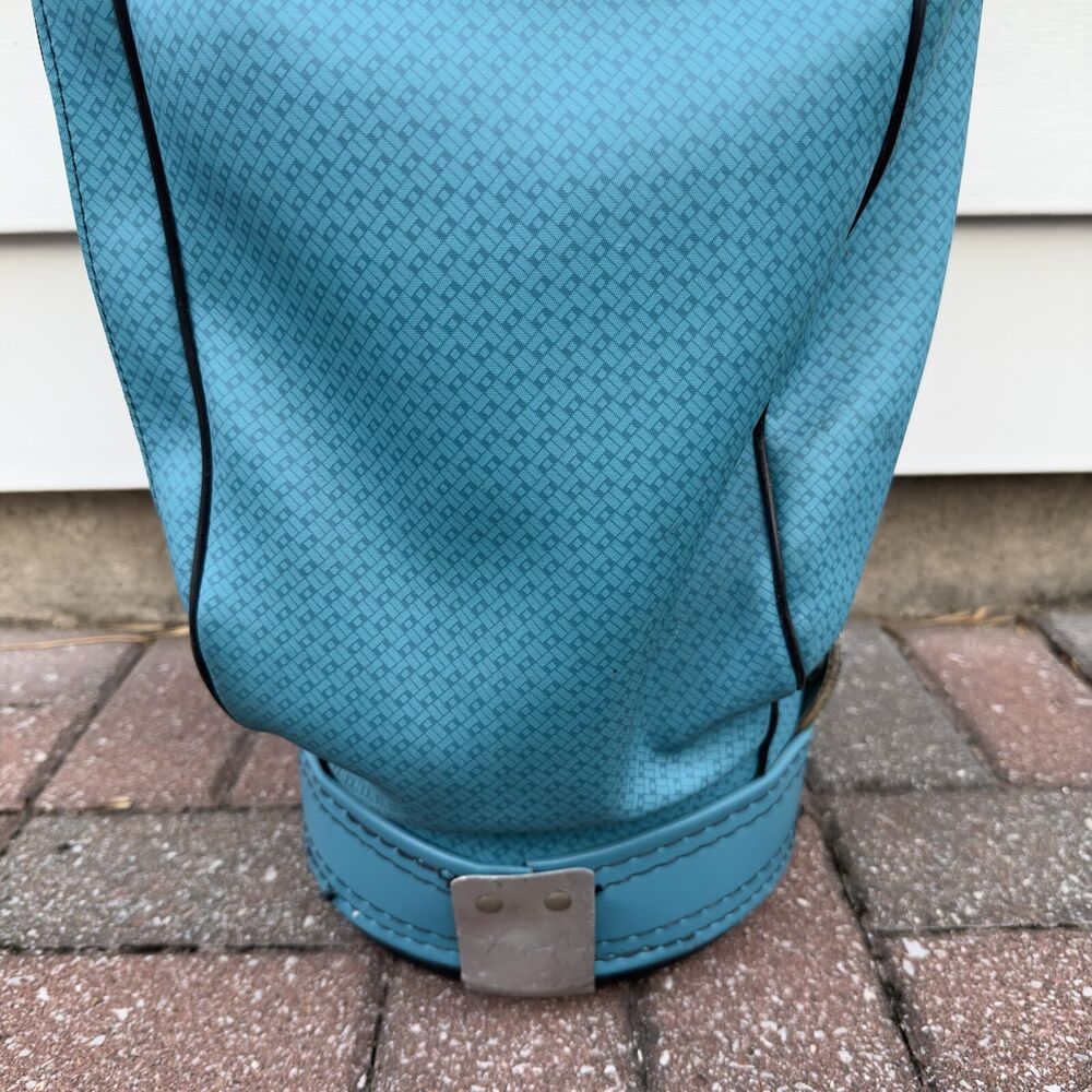 Vintage Ron Miller Pro Model 6-Way Divider Teal Vibrant Blue Leather ...