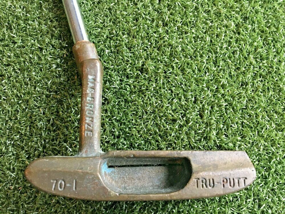 Tru-Putt Manganese Bronze Slotted Putter / RH / ~35" Steel / Nice Grip ...