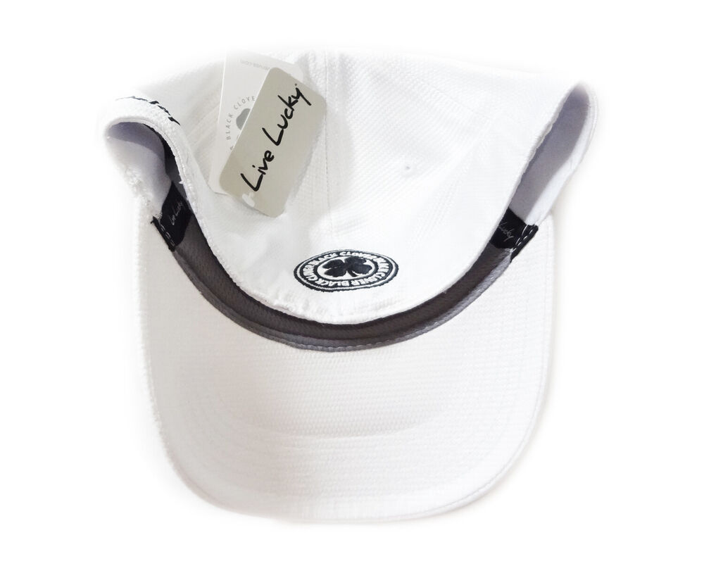 NEW Black Clover Live Lucky BC Pro Luck Pearl White/Black Fitted S/M ...