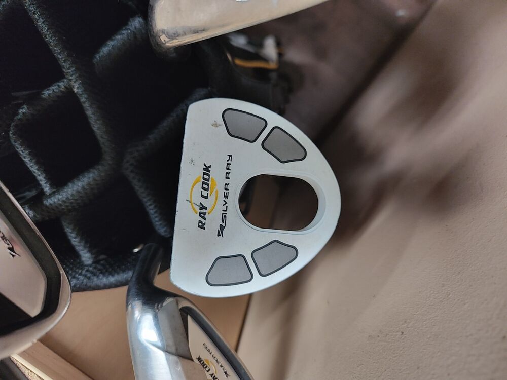 Ray Cook Silver ray 11 Piece Golf Complete Set w Stand Bag Regular Flex ...