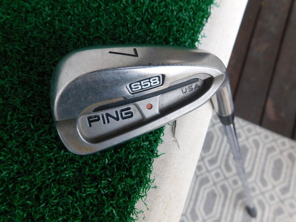 Ping S58 7-Iron Orange Dot w/ True Temper Stiff Flex Shaft | SidelineSwap