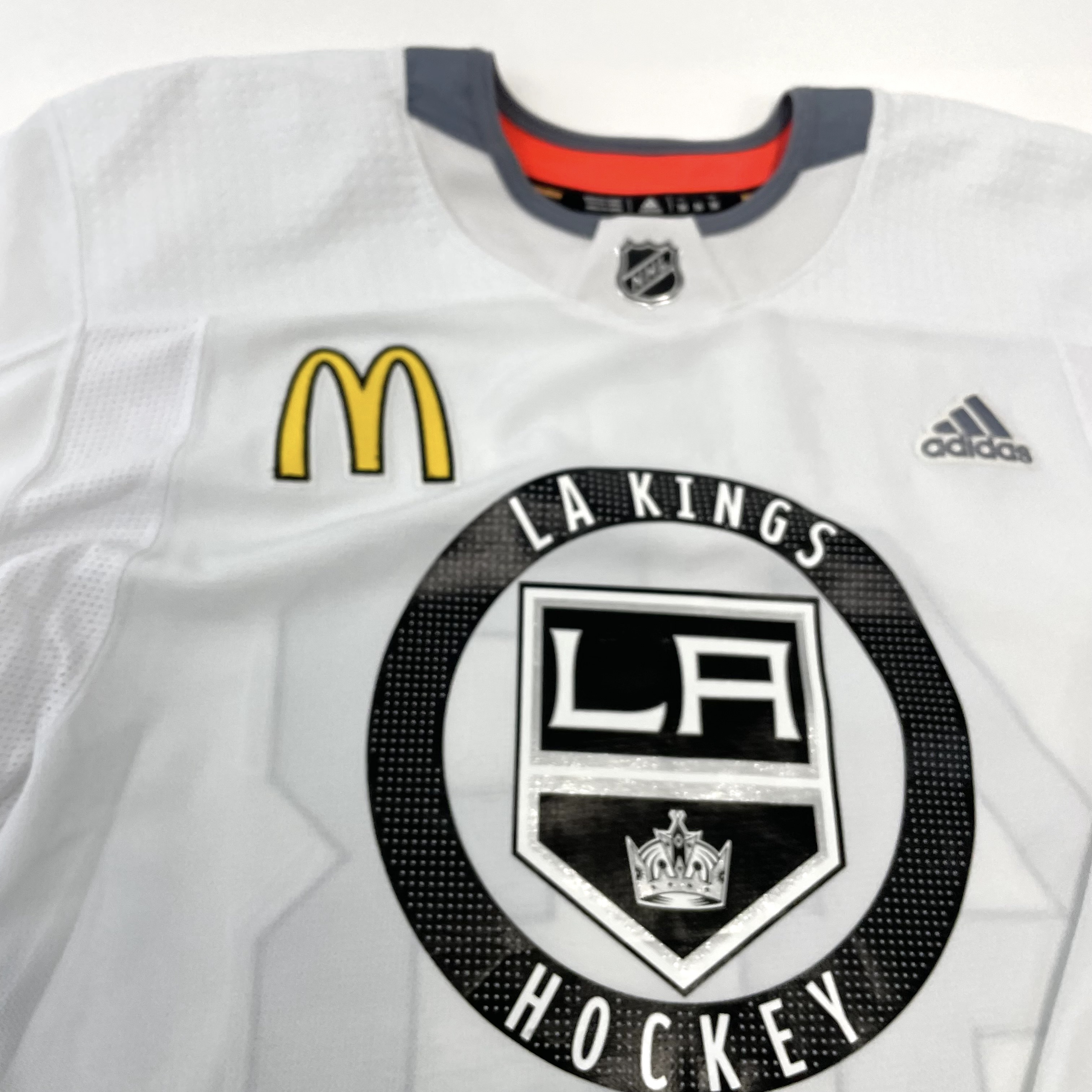 Used LA Kings White MIC Adidas Practice/Camp Jersey | Inamoto | Size 56 ...