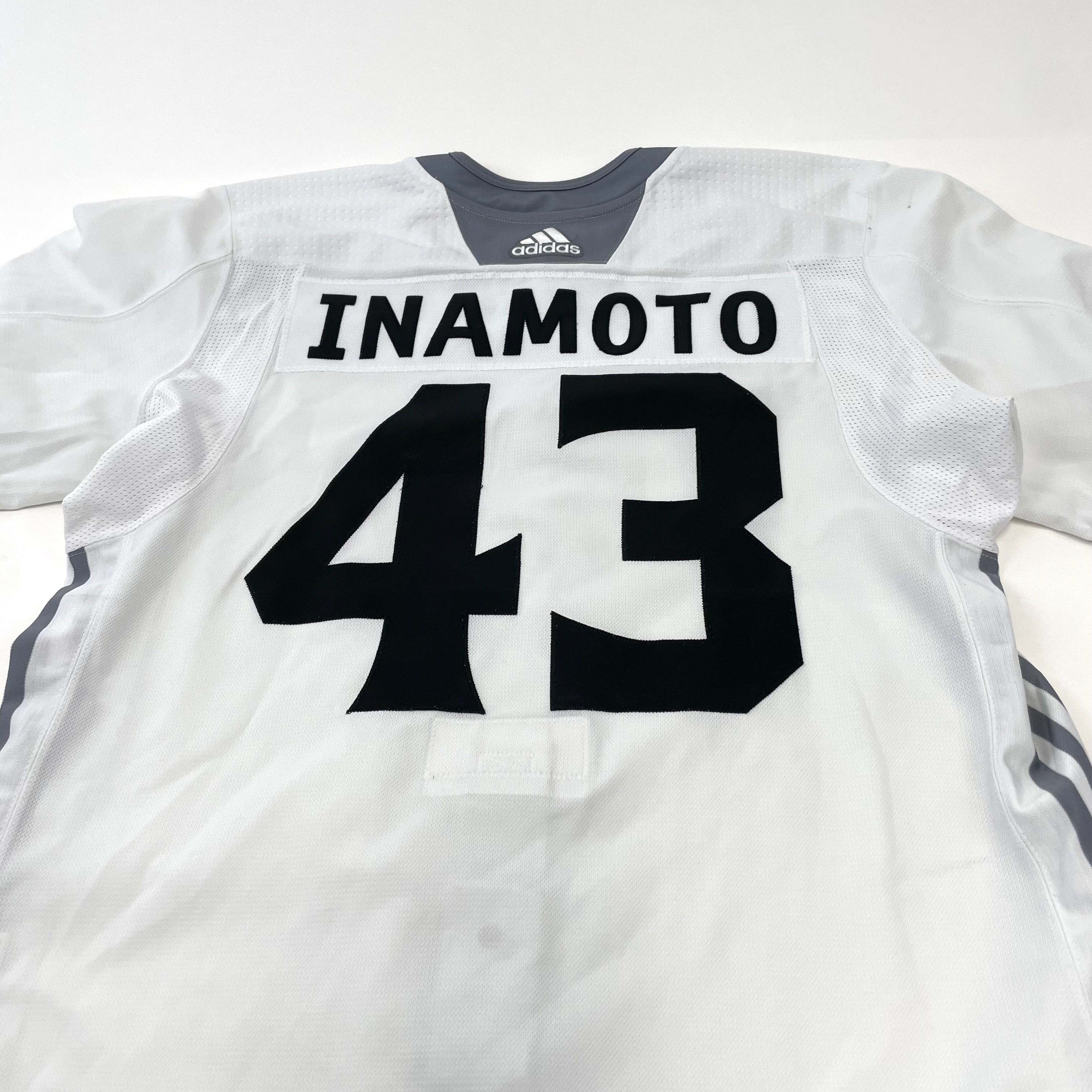 Used LA Kings White MIC Adidas Practice/Camp Jersey | Inamoto | Size 56 ...