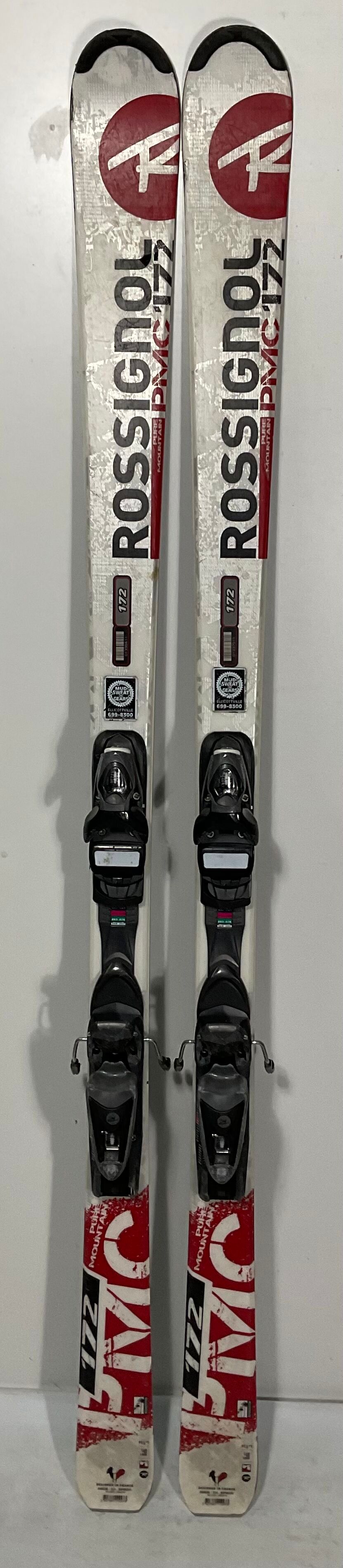 Used Rossignol All Mountain 172cm PMC RTL Skis With Bindings Max Din 10 ...