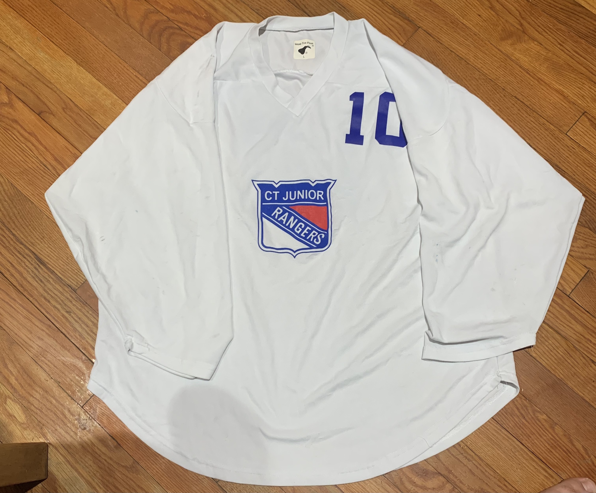 White NCDC Connecticut Junior Rangers Jersey | SidelineSwap