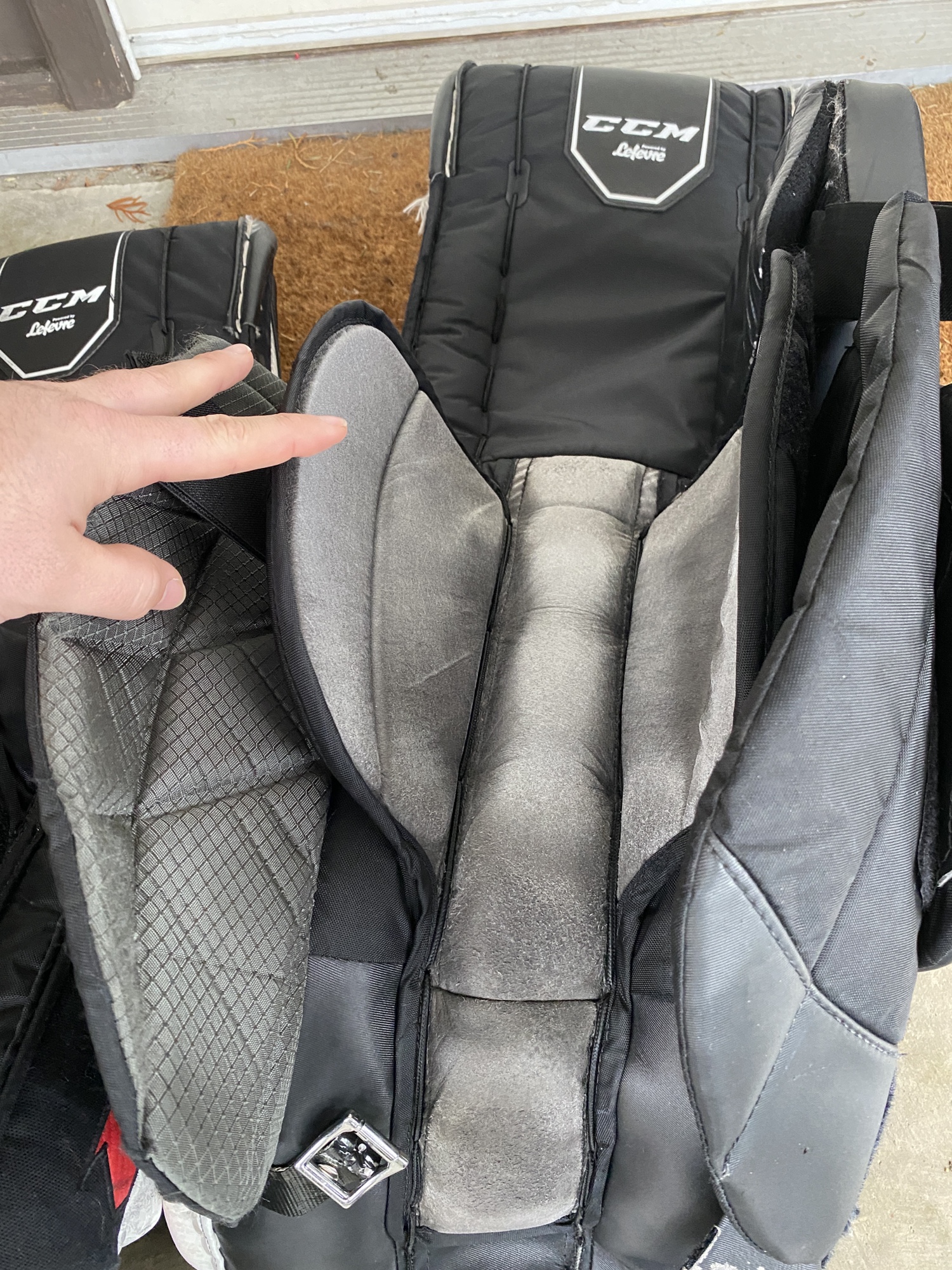 Used 34" CCM Extreme Flex 4 Goalie Leg Pads | SidelineSwap