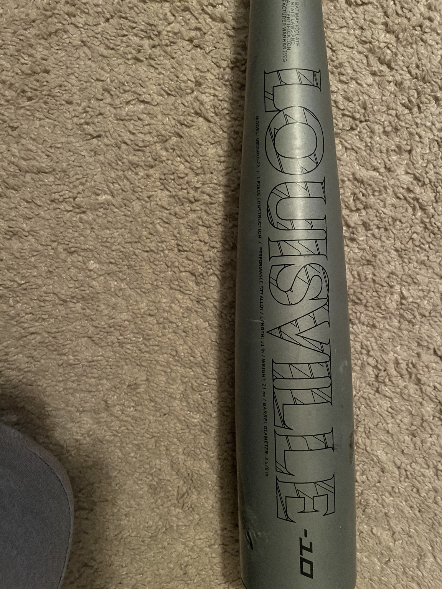 2022 Alloy (-10) 21 oz 31" Omaha Bat | SidelineSwap