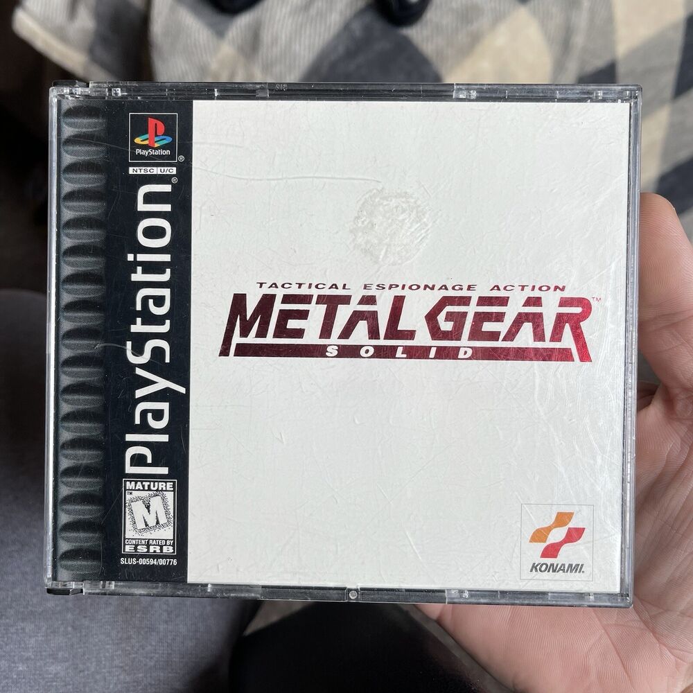 Playstation 1 PS1 Black Label Metal Gear Solid Tactical Espionage 2 ...