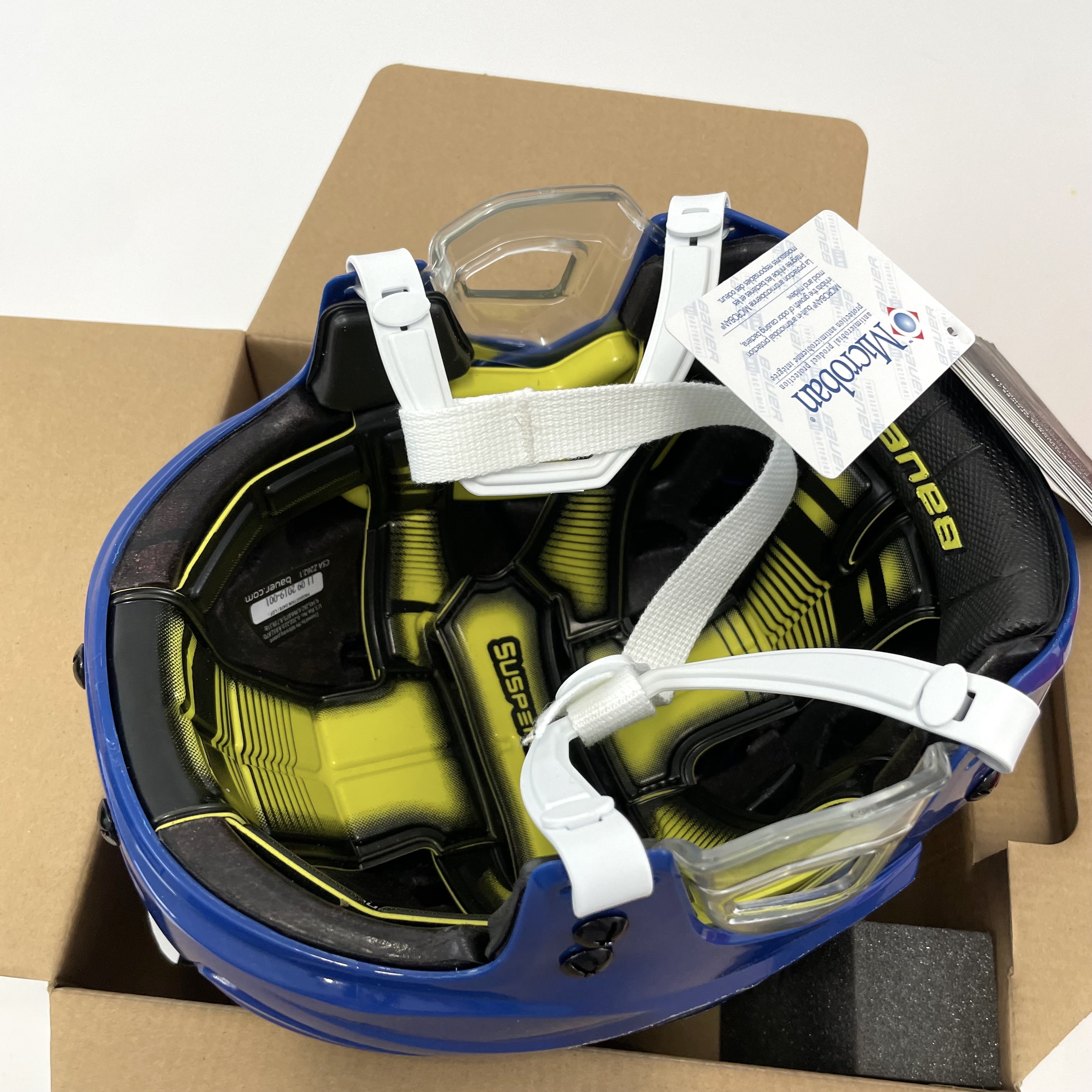 Brand New Royal Blue Bauer Re-Akt Helmet - Size Medium - St Louis Blues ...