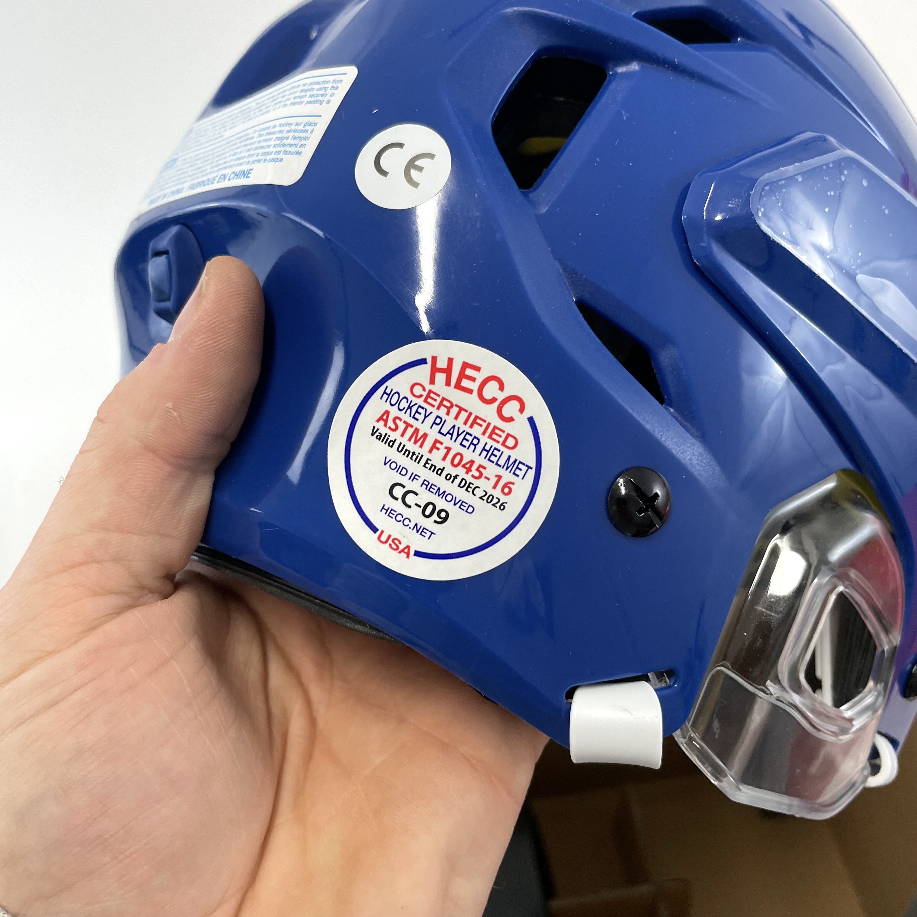 Brand New Royal Blue Bauer Re-Akt Helmet - Size Medium - St Louis Blues ...