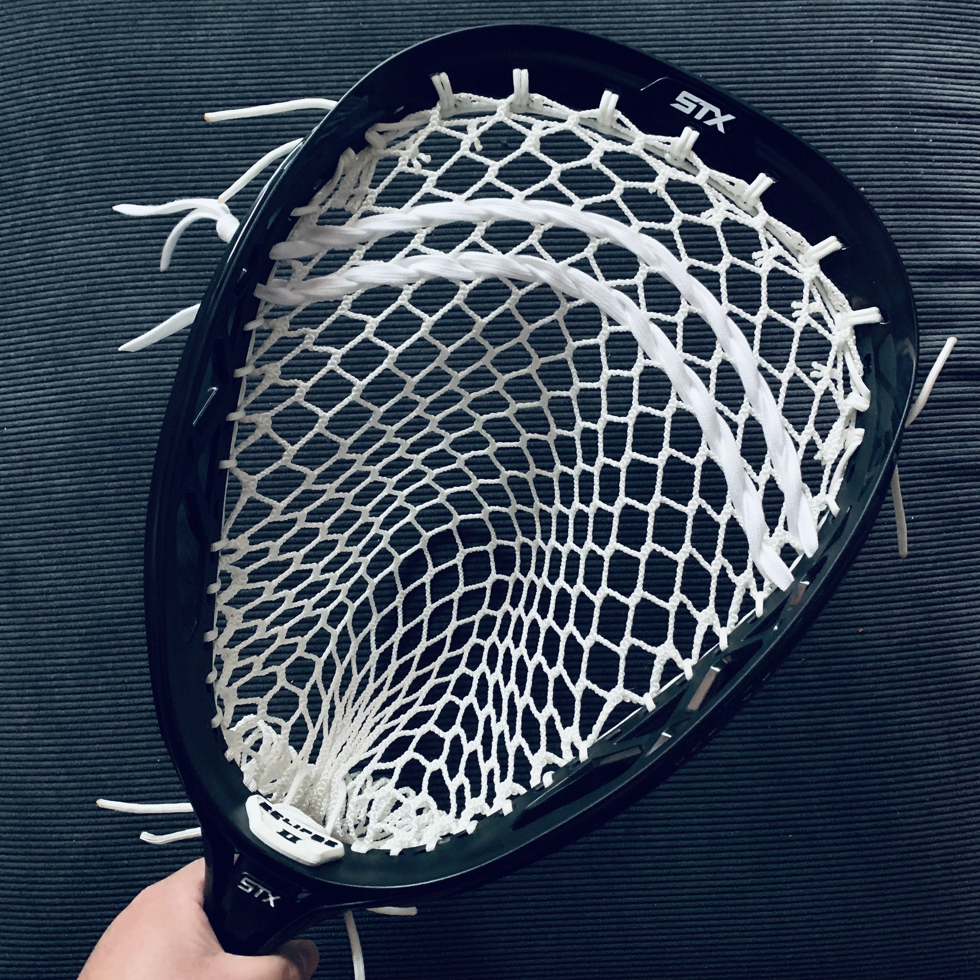 NEW STX Eclipse 2 w/ 12D The Mesh Dynasty - Goalie Head Eclipse II Black | SidelineSwap