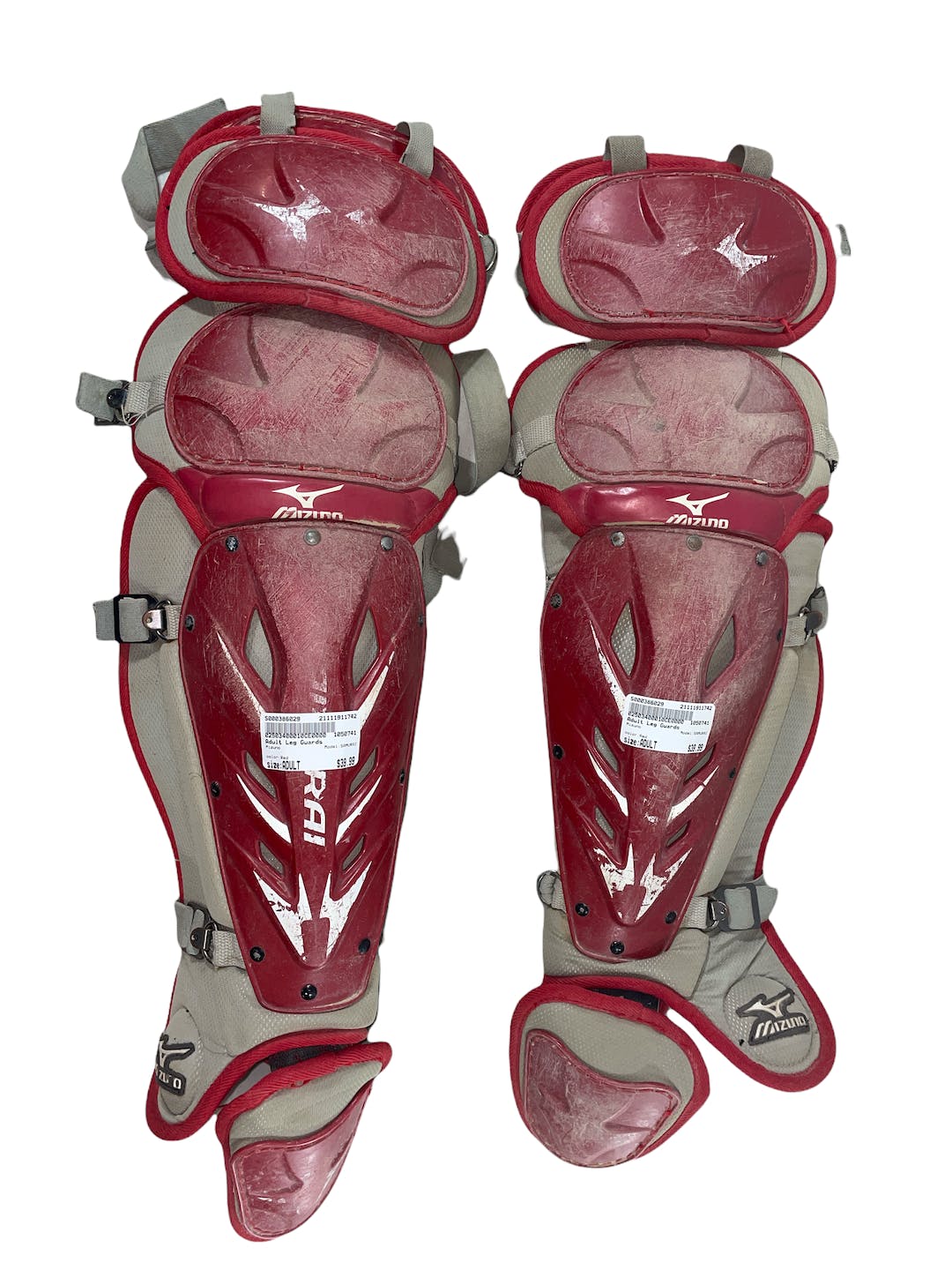 Used Mizuno Samurai Adult Catchers Leg Guards | SidelineSwap