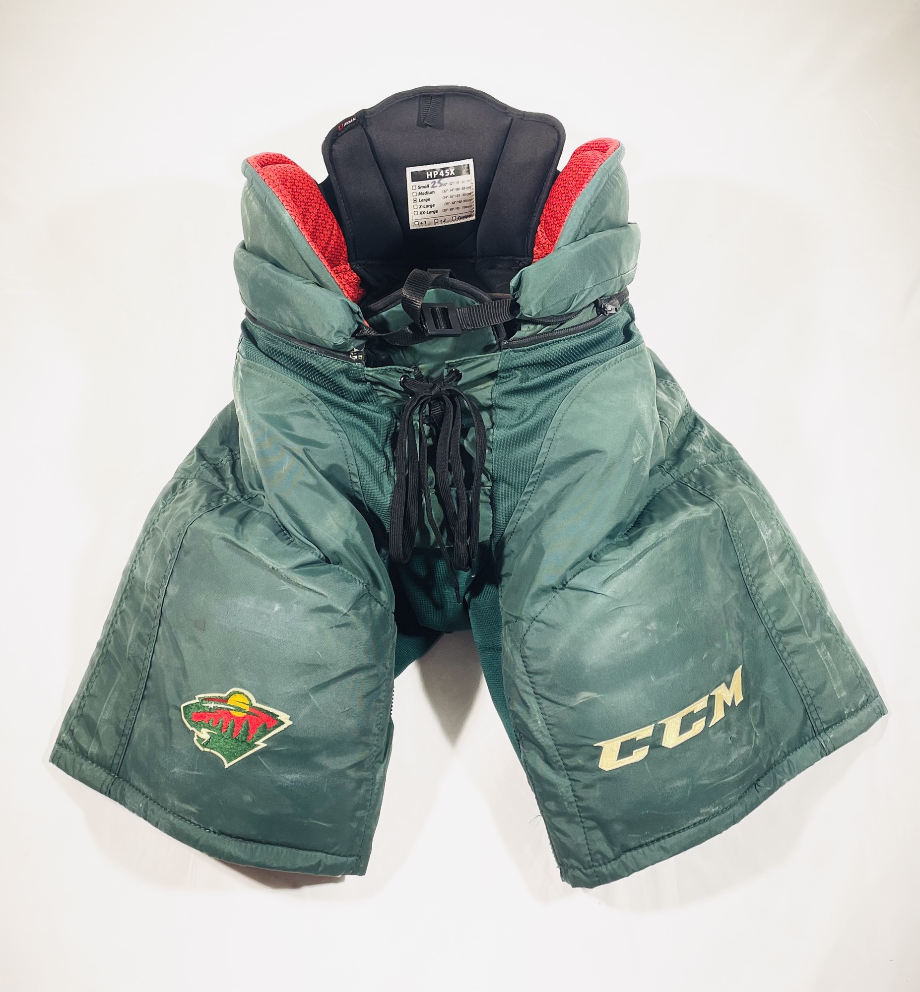 Large CCM HP45X NHL Pro Stock Pants - Minnesota Wild | SidelineSwap