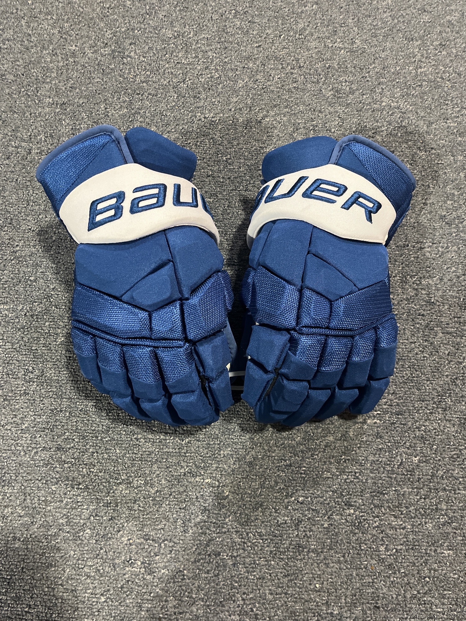 Used Blue Bauer Supreme 2S PRO Pro Stock Gloves Colorado Avalanche Team ...