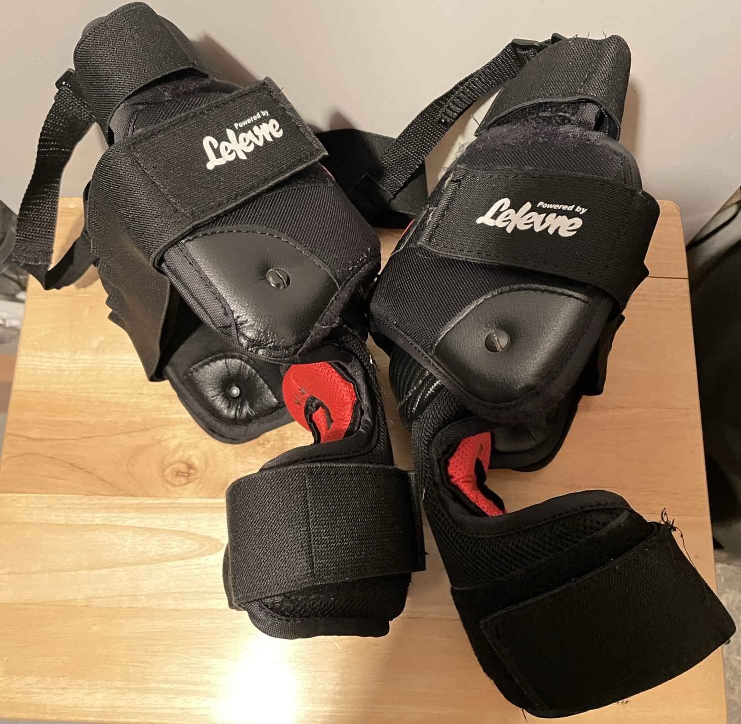 CCM Pro Senior Knee Guards with garter. Lefevre Used. | SidelineSwap