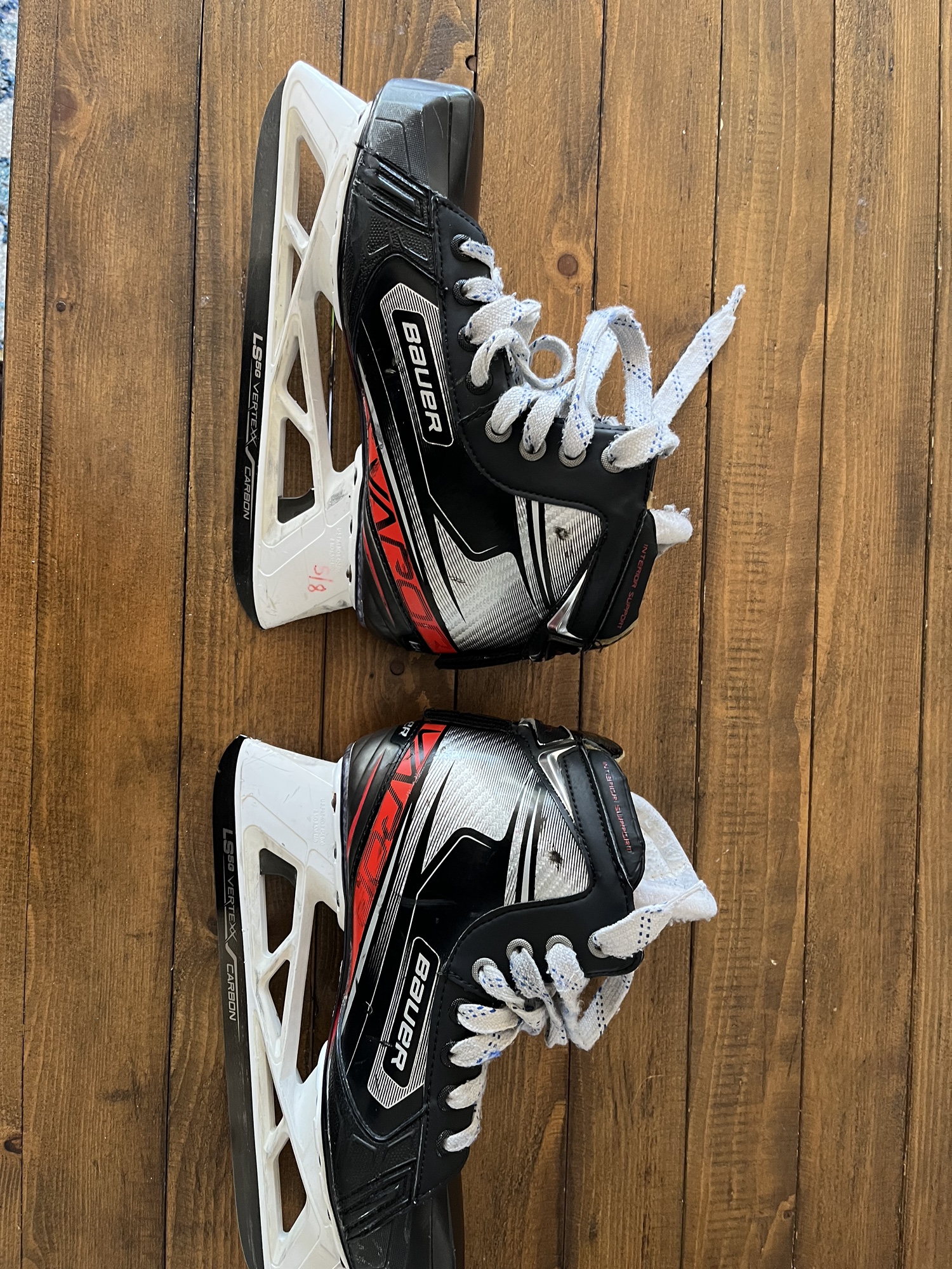 Bauer Vapor X2.9 Junior Goalie Skates Size 5.5 D with Vertexx LS5G ...