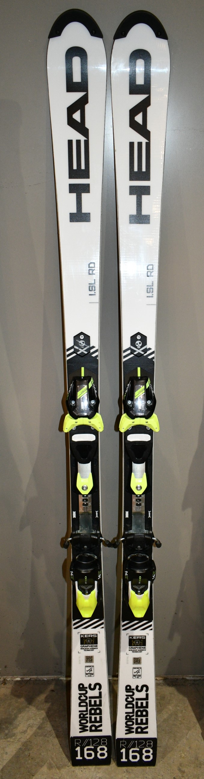 used HEAD 168 Slalom w/ Bindings World Cup Rebels i.SL RD race Skis ...