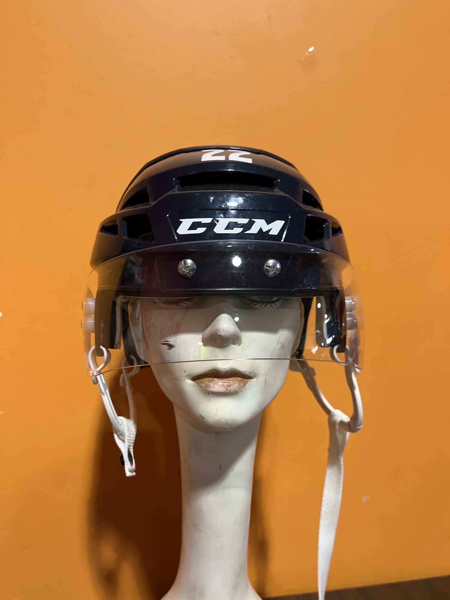 New Navy CCM Vector V08 Pro Stock Third Jersey Helmet Colorado ...