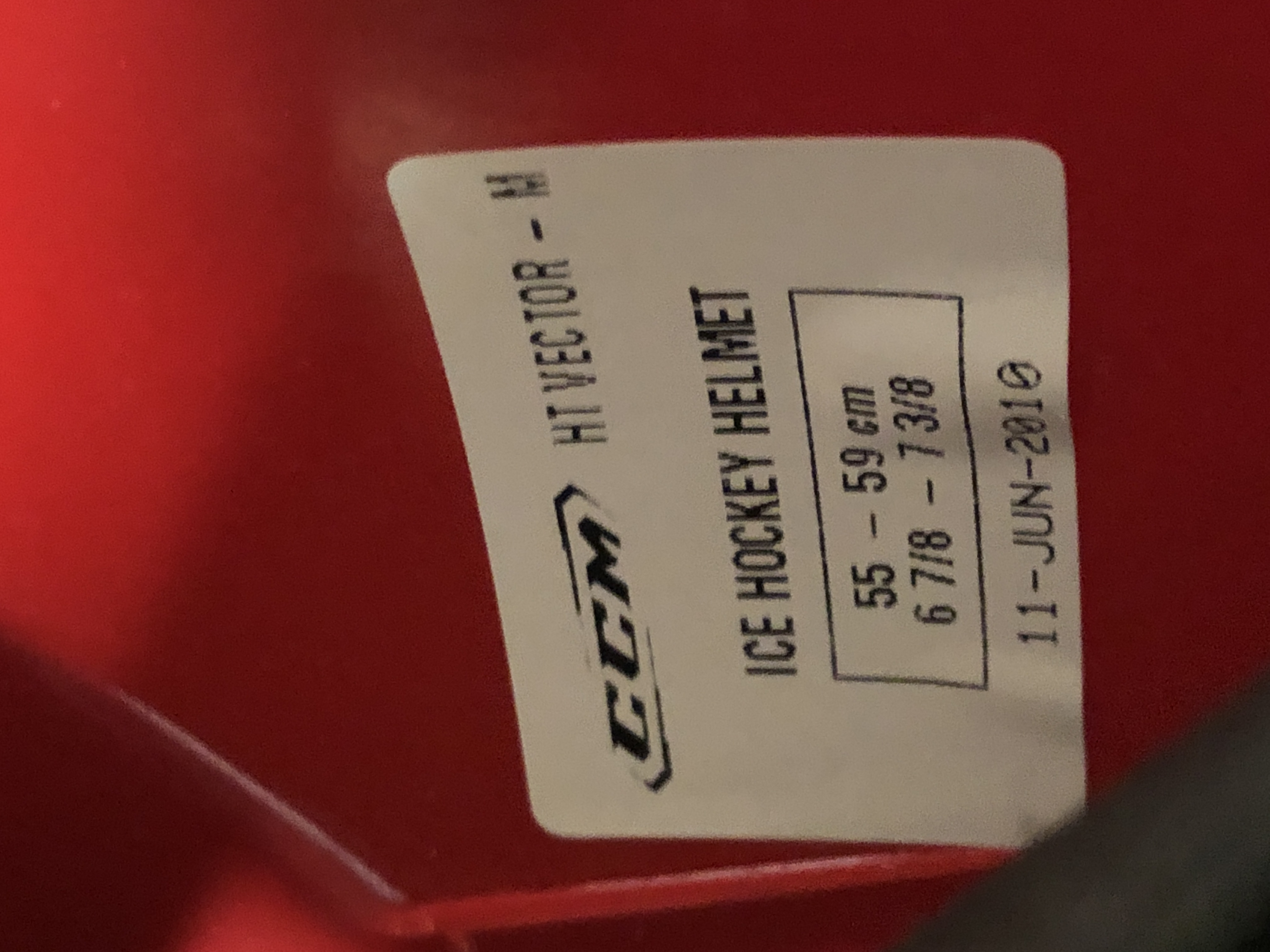 Pro Stock Calgary Flames Ferland #79 CCM Vector V08 Hockey Helmet ...