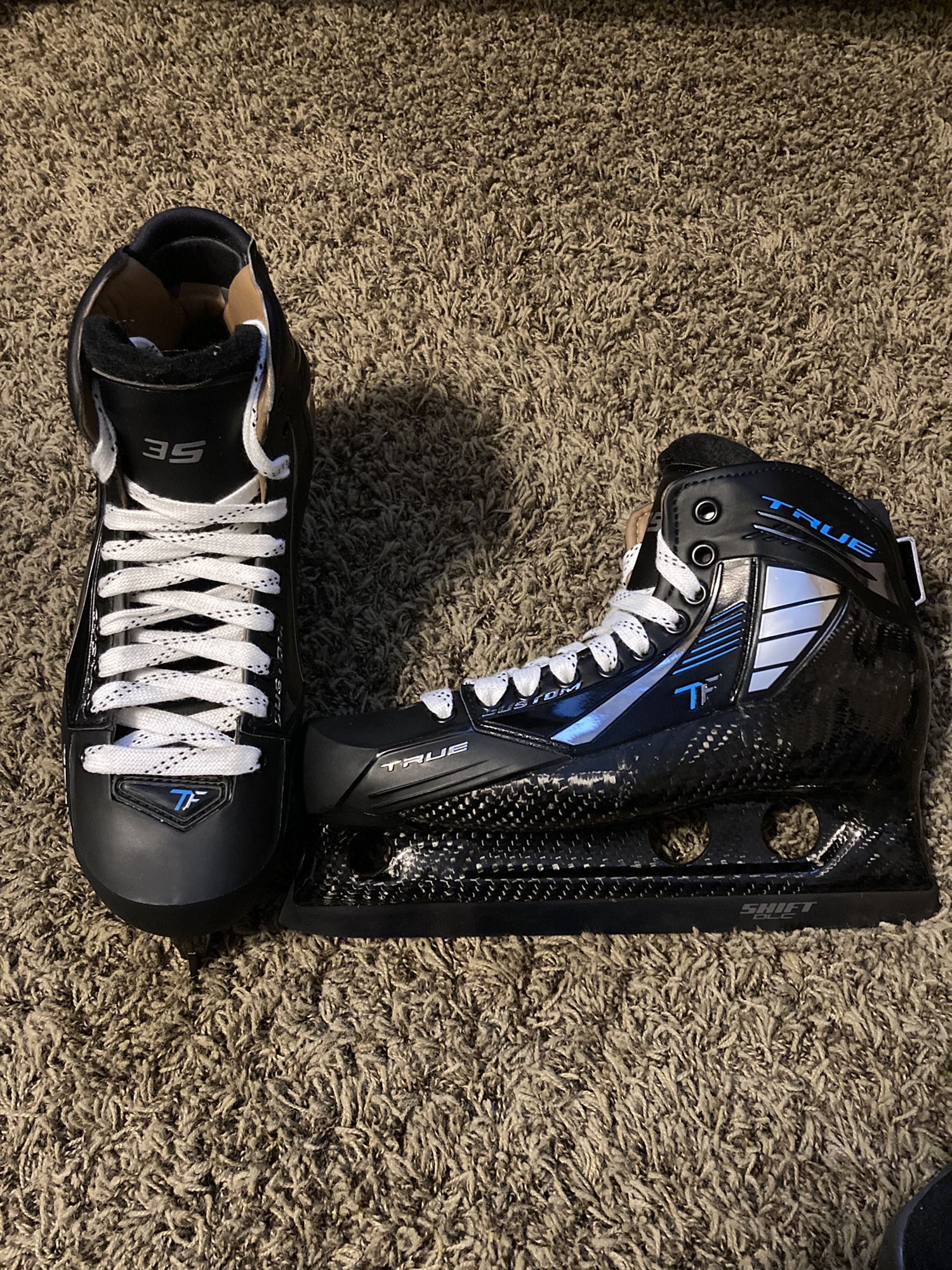 Pro Custom True TF goalie skates Ville Husso size 9 | SidelineSwap