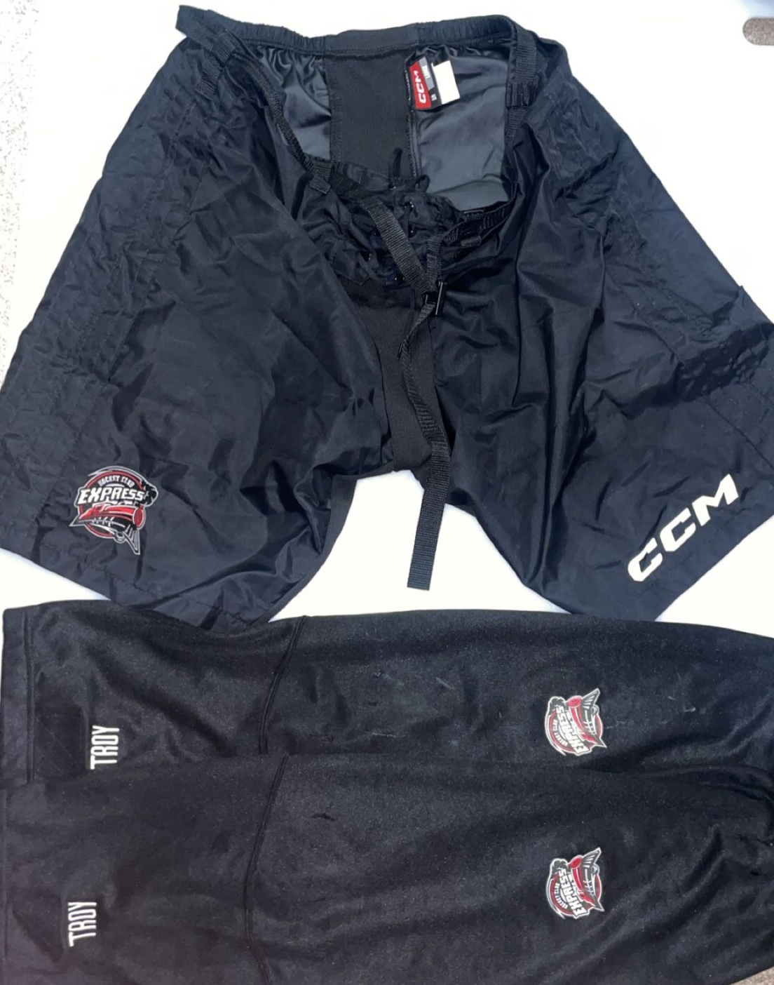 CCM Black Express Pant Shell & Socks | SidelineSwap