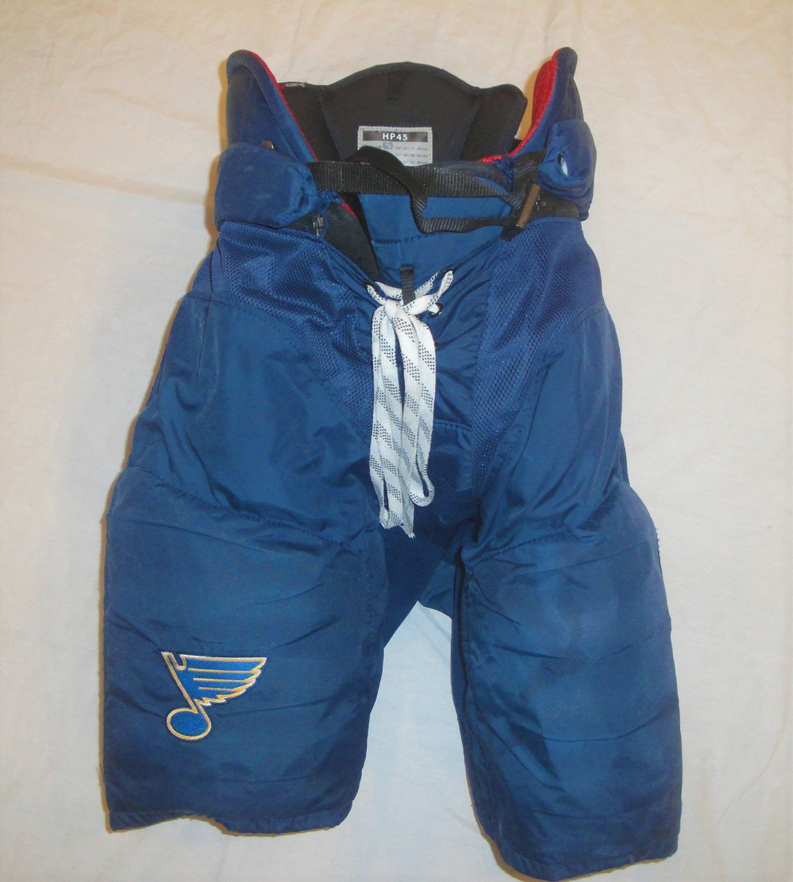 CCM HP45 Custom Pro Stock Hockey Pants MEDIUM Blues NHL USED #63 (9557 ...