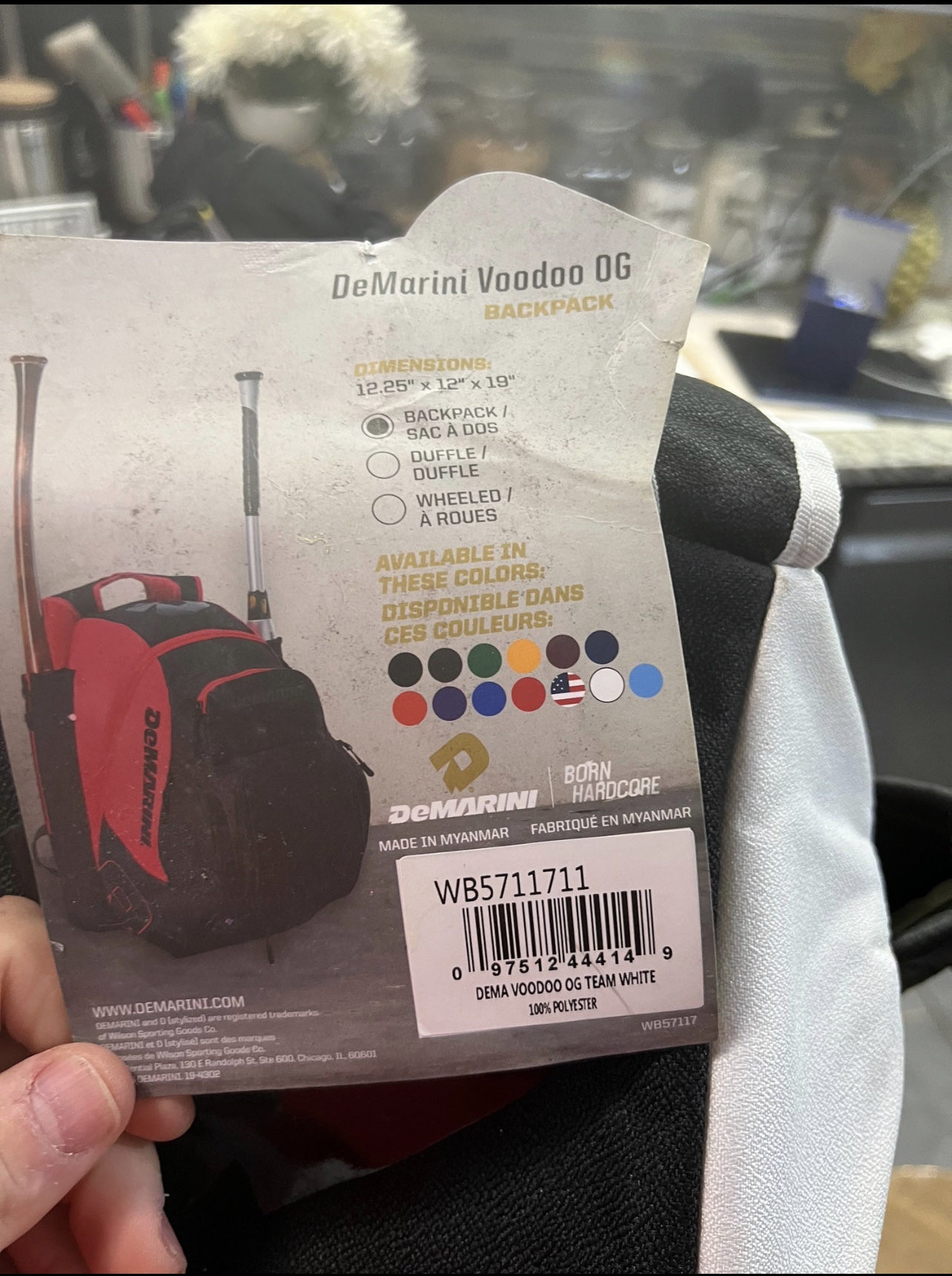 Brand New DeMarini voodoo OG Backpack . Brand New With Tags | SidelineSwap