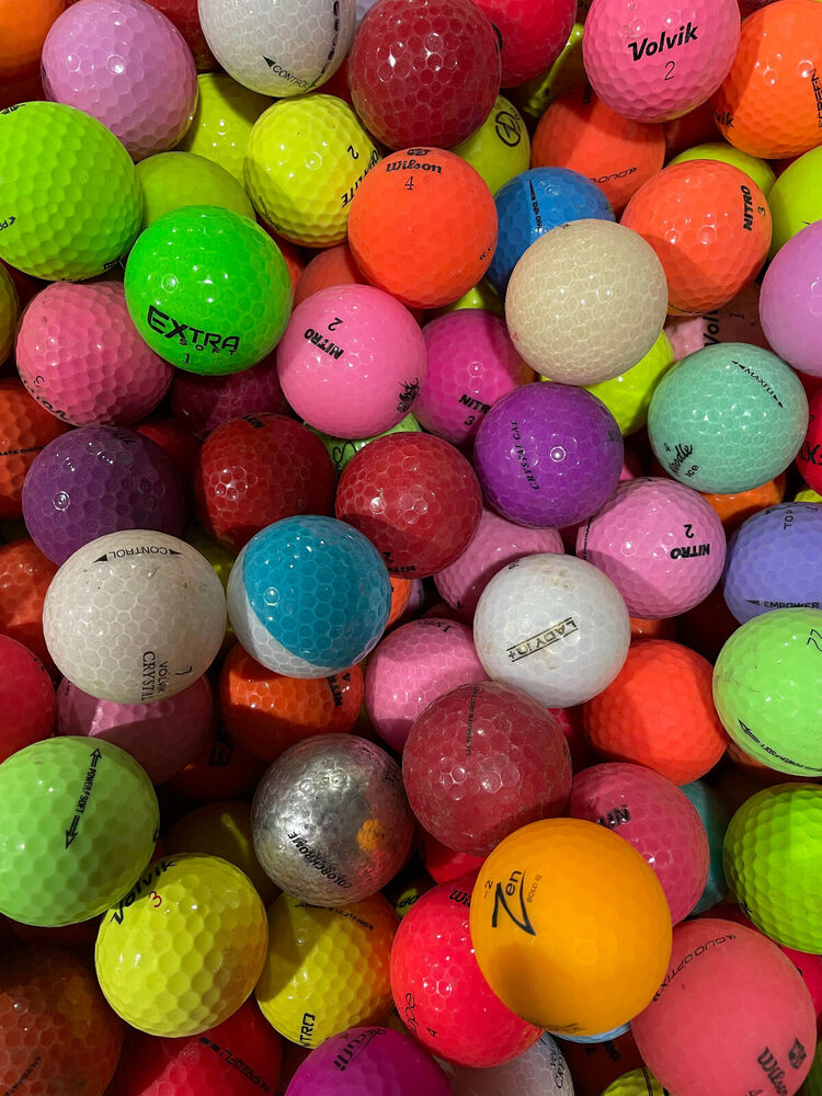 50 Golf Balls- Multi-Color Variety Mix - AAAA | SidelineSwap