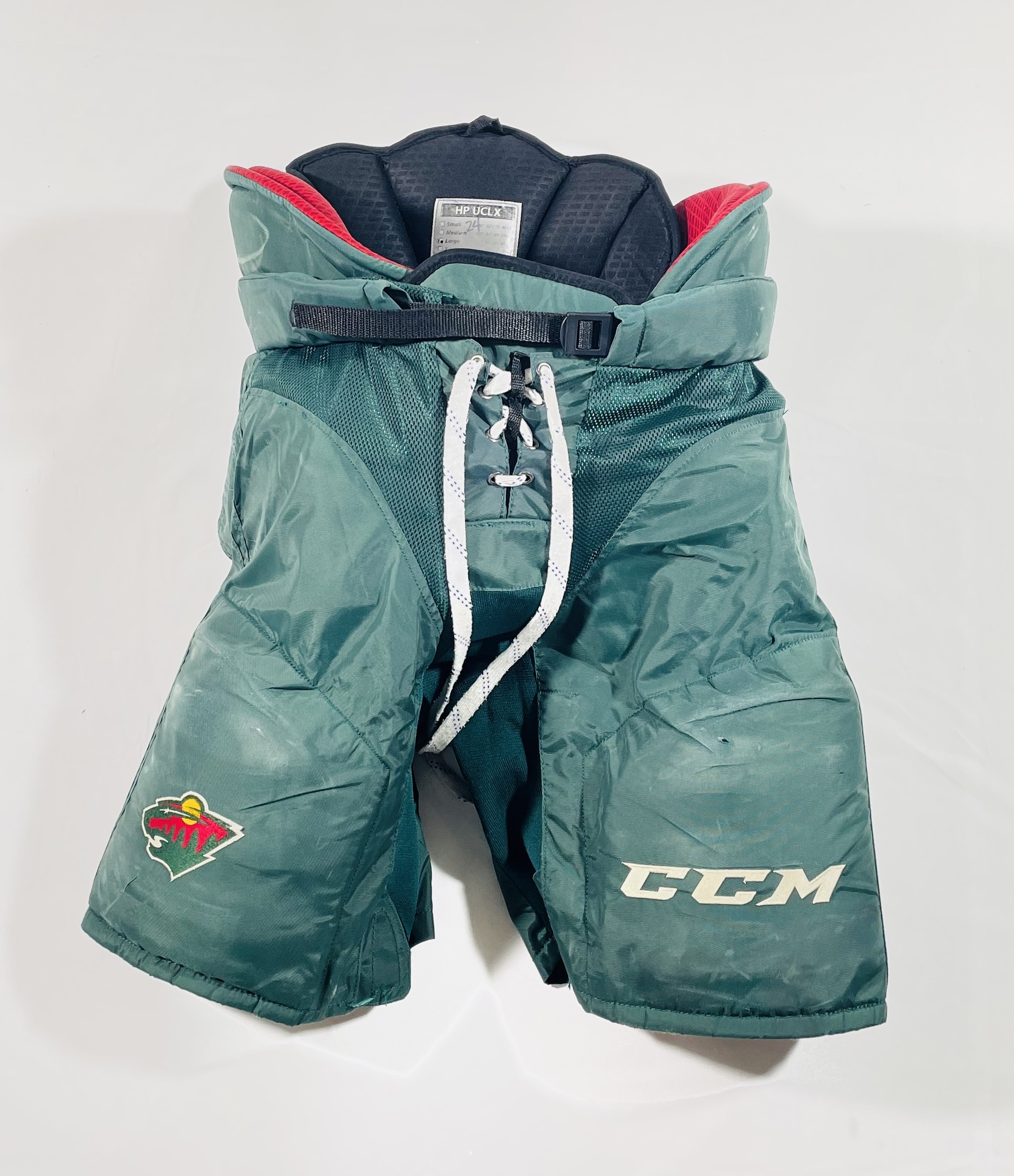 Large CCM HP UCLX (Crazy Light) NHL Pro Stock Pants - Minnesota Wild ...