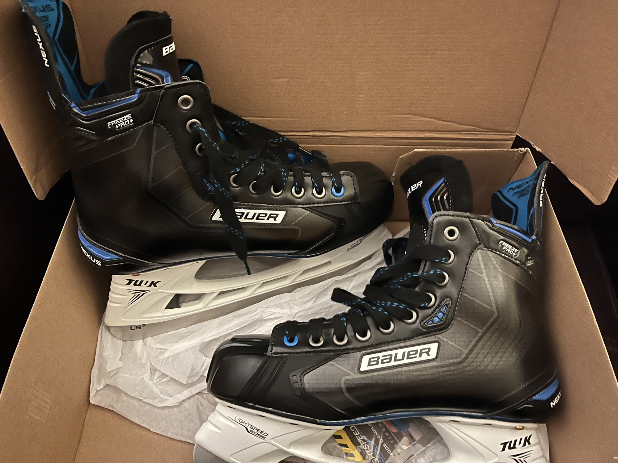 New Bauer Size 10.5 Nexus Freeze Pro+ Hockey Skates | SidelineSwap